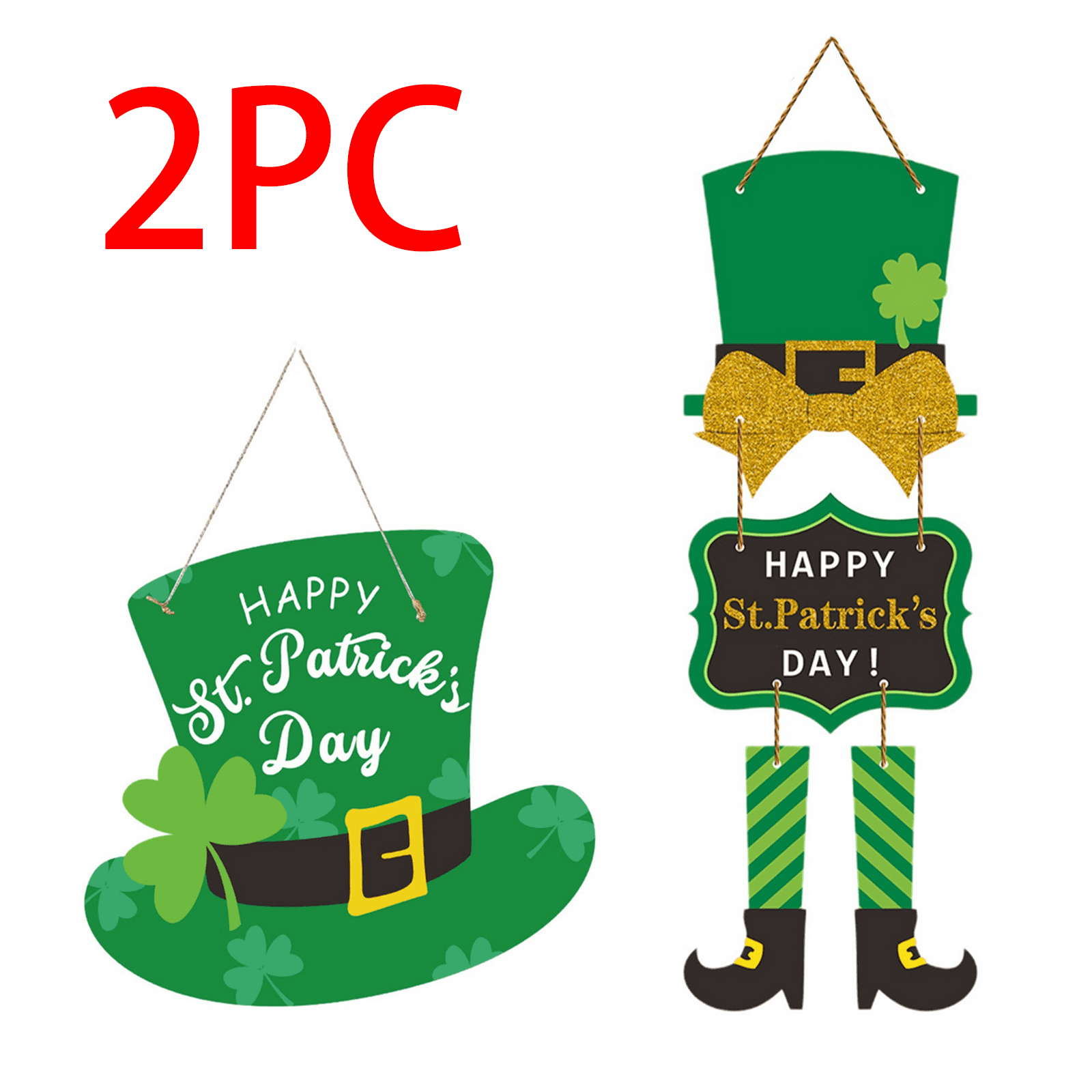 Jacenvly Home Savings St Patricks Day Welcome Door Sign St Patricks Day ...