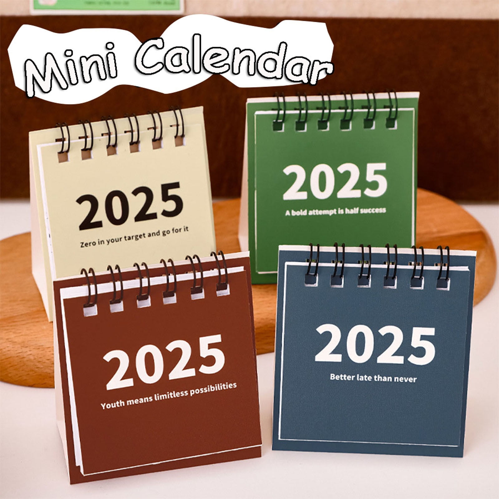 Jacenvly Kitchen Decor Wall 2025 Mini Small Desk Calendar Unprinted ...