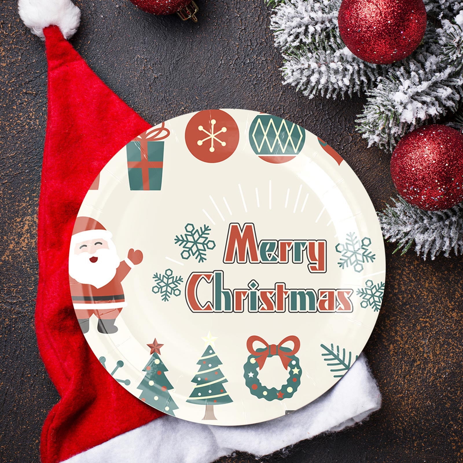 Jacenvly Nightmare Before Christmas Disposable Painted Paper Plates for ...
