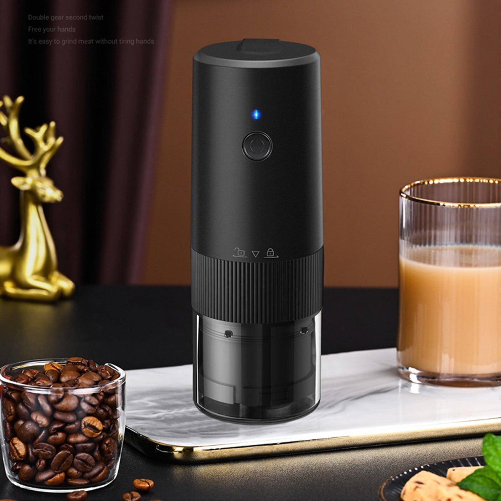Jacenvly Coffee Grinder Electric Burr, Adjustable Coffee Grinder ...