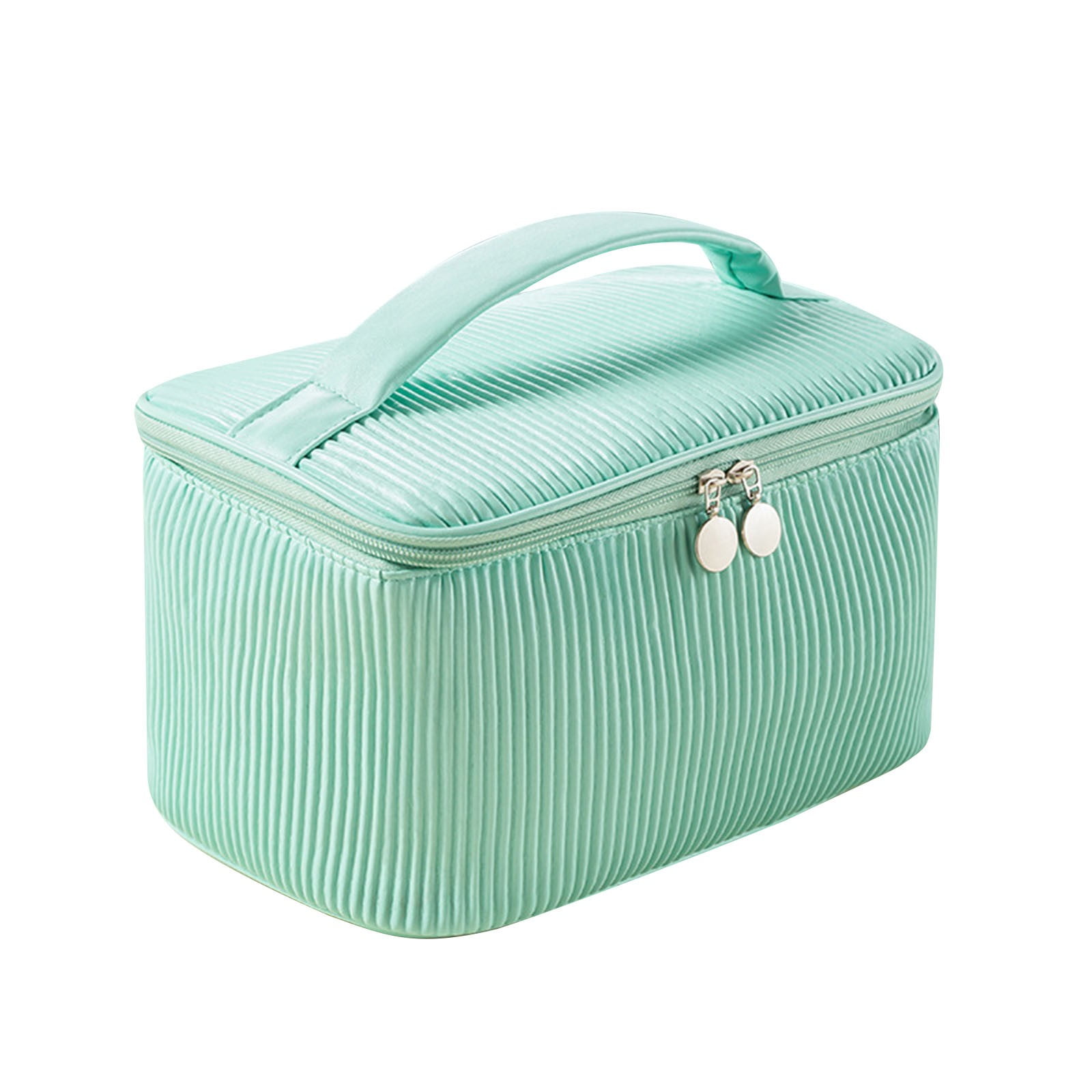 Jacenvly Crossbody Bags Women Makeup Bag Pleated Wash Bag Travel ...