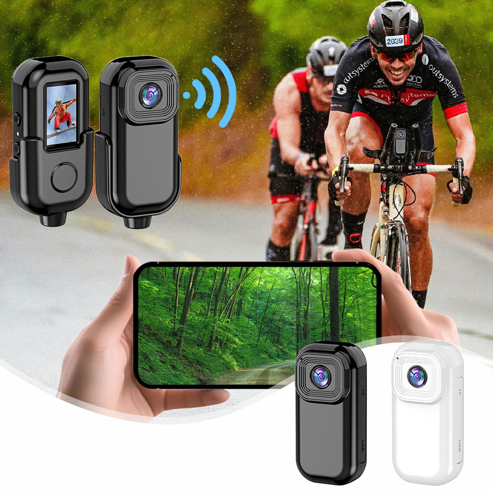 Jacenvly Digital Camera Bundle 1080P High-Definition Screen Display ...