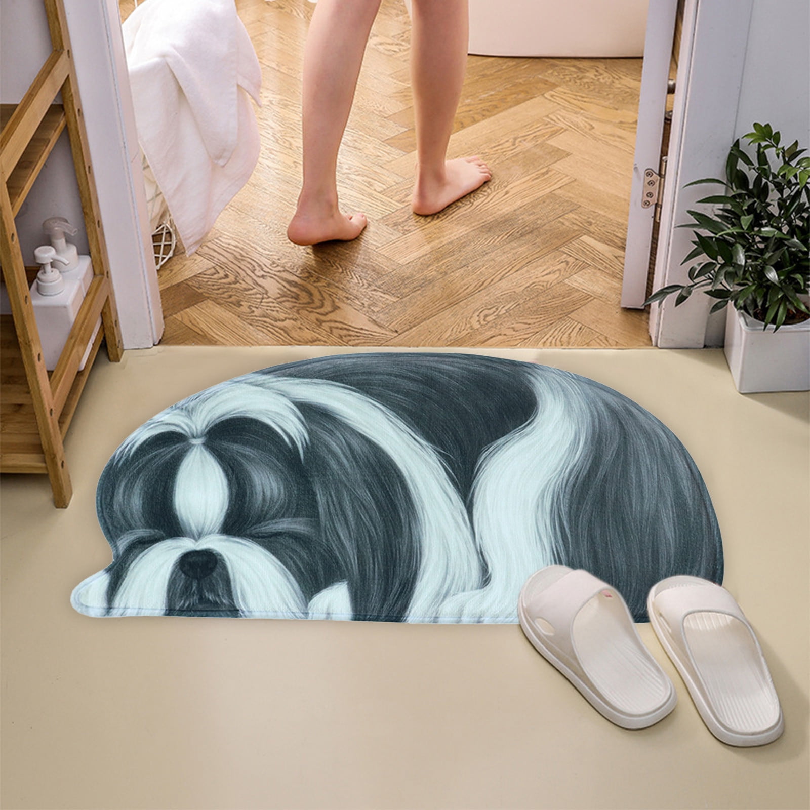 Jacenvly Door Mats/Outdoor Welcome Mats Clearance 3D Cute Pet Dog ...
