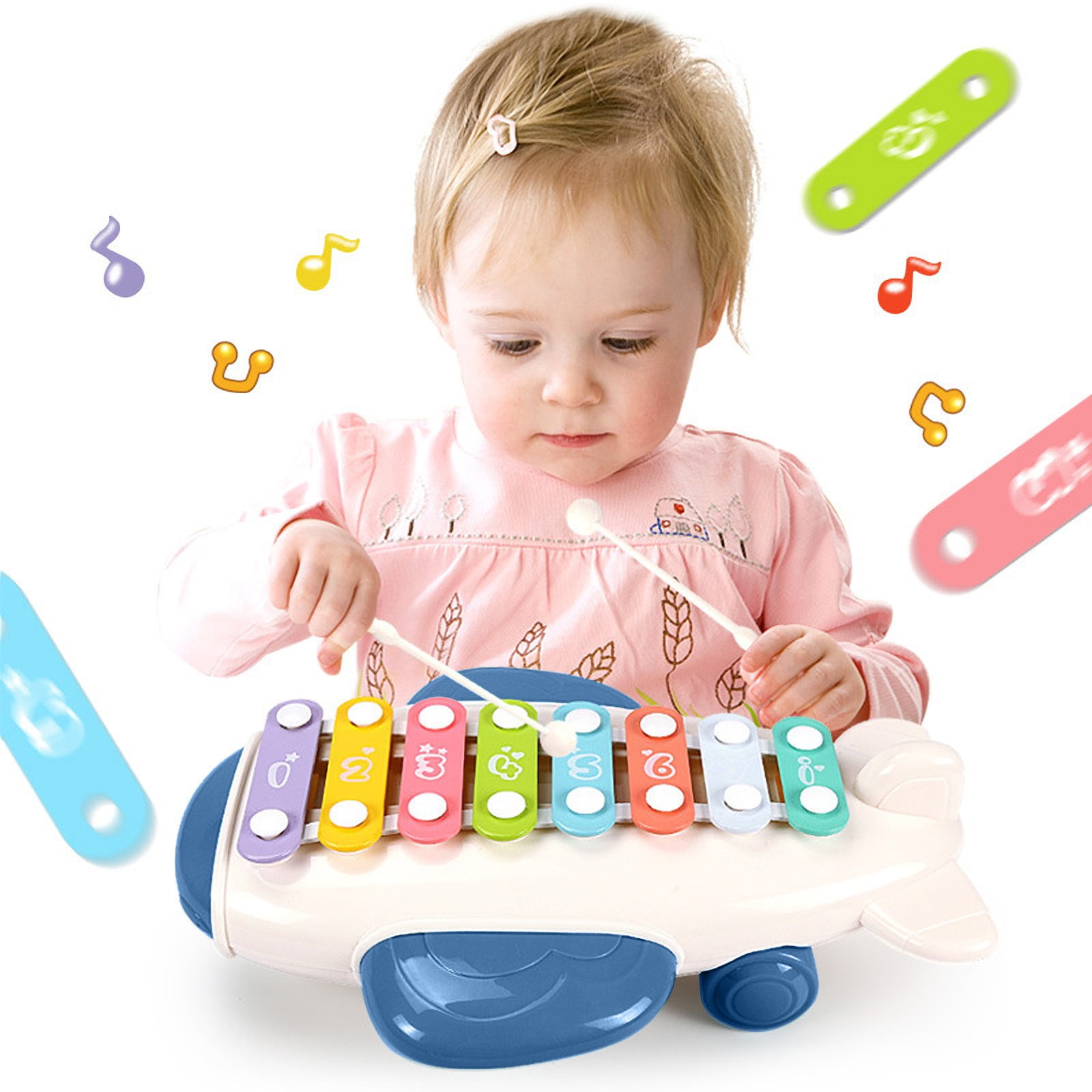 Jacenvly Educational Toys for Kids Airplane Hand Percussion Baby Baby ...