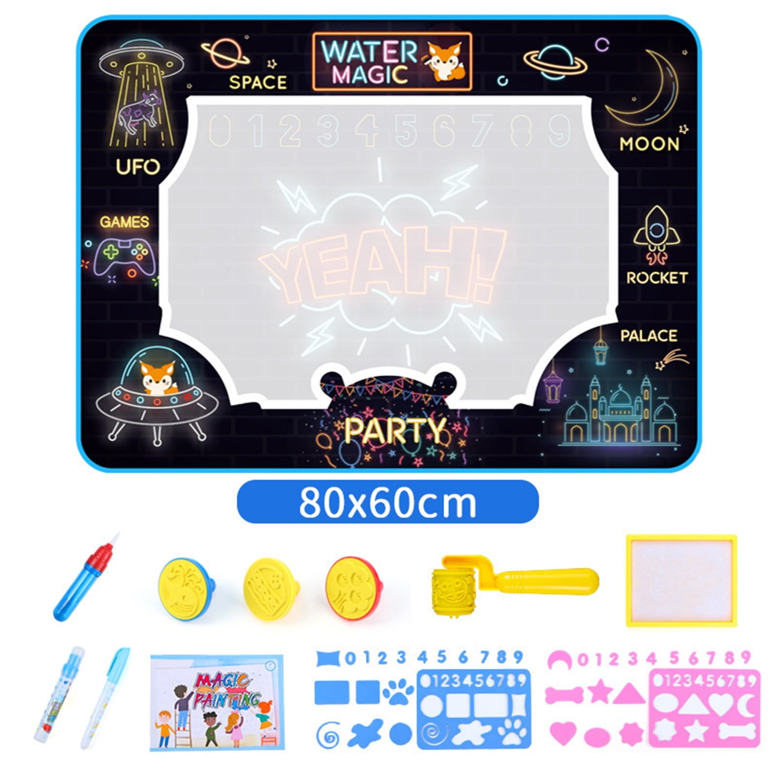 Jacenvly Educational Toys for Kids Educational Color Painting Water ...