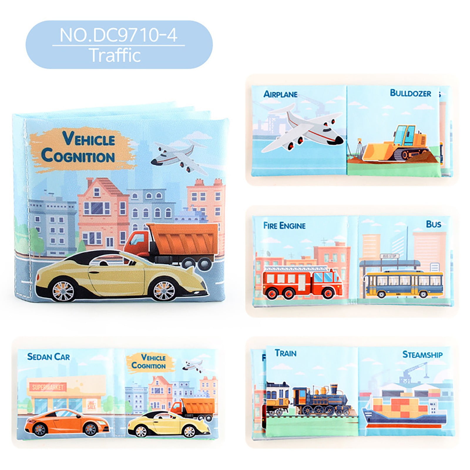 Jacenvly Educational Toys for KidsAnimals Cloth Book Baby Hand Puppet ...