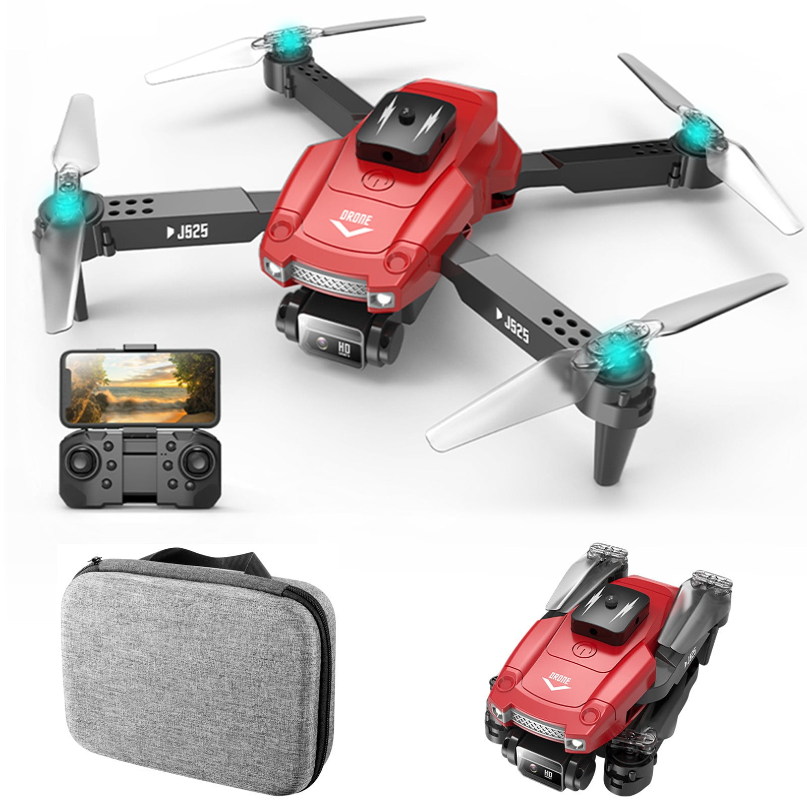 Jacenvly Educational Toys for KidsFoldable FPV Drone With Electrionic ...