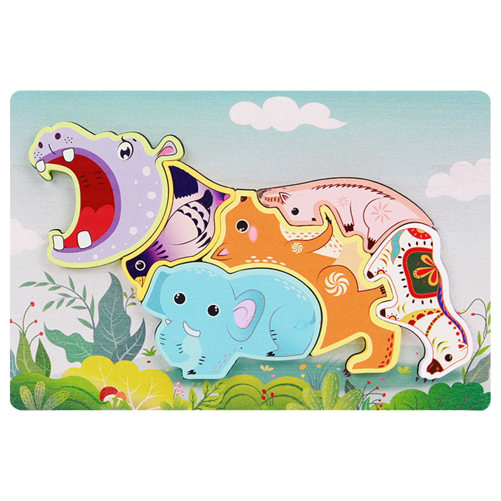 Jacenvly Educational Toys for KidsWooden Educational Toys Three ...