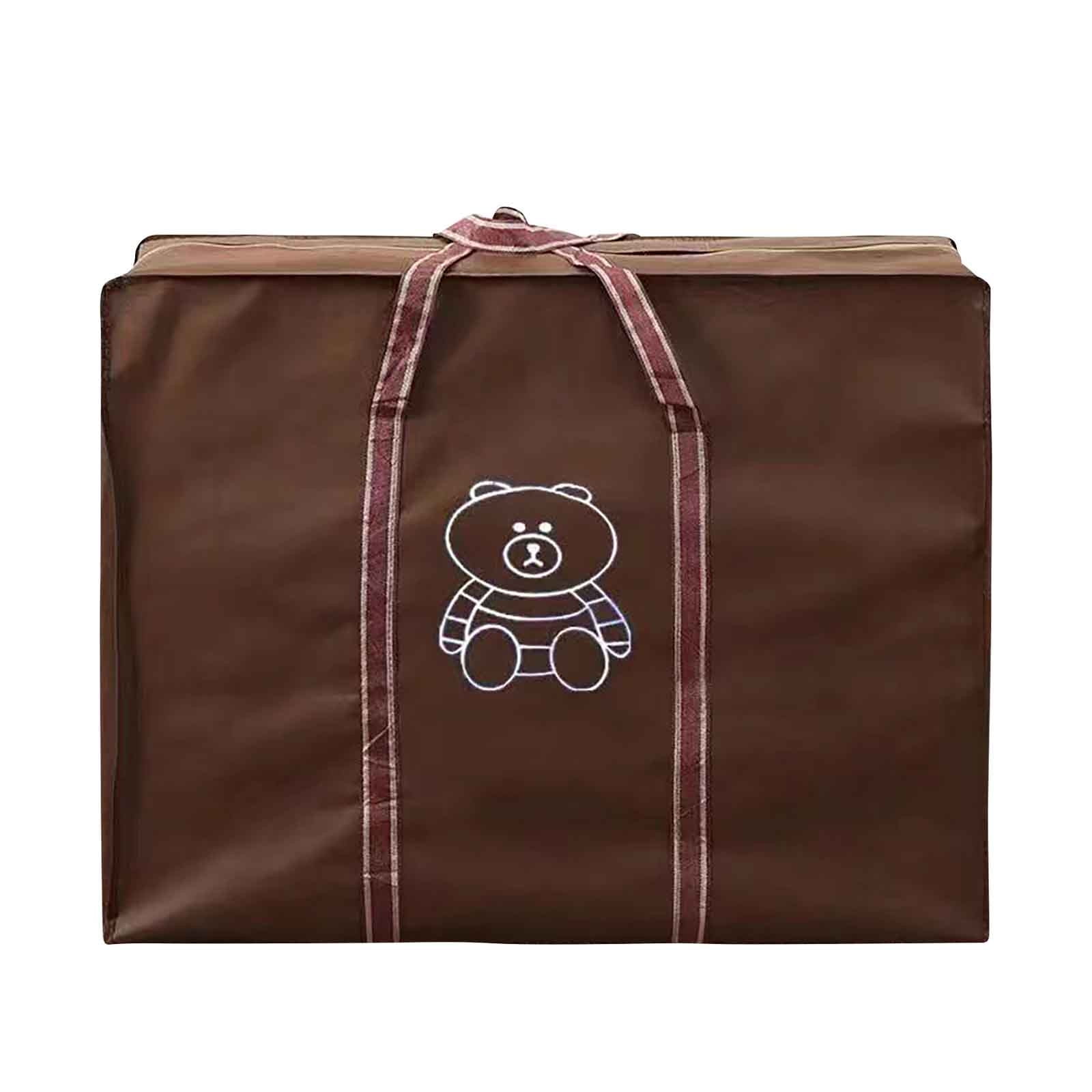 Jacenvly Extra Large Storage Duffle Bag with Zippers and Handles, Black ...