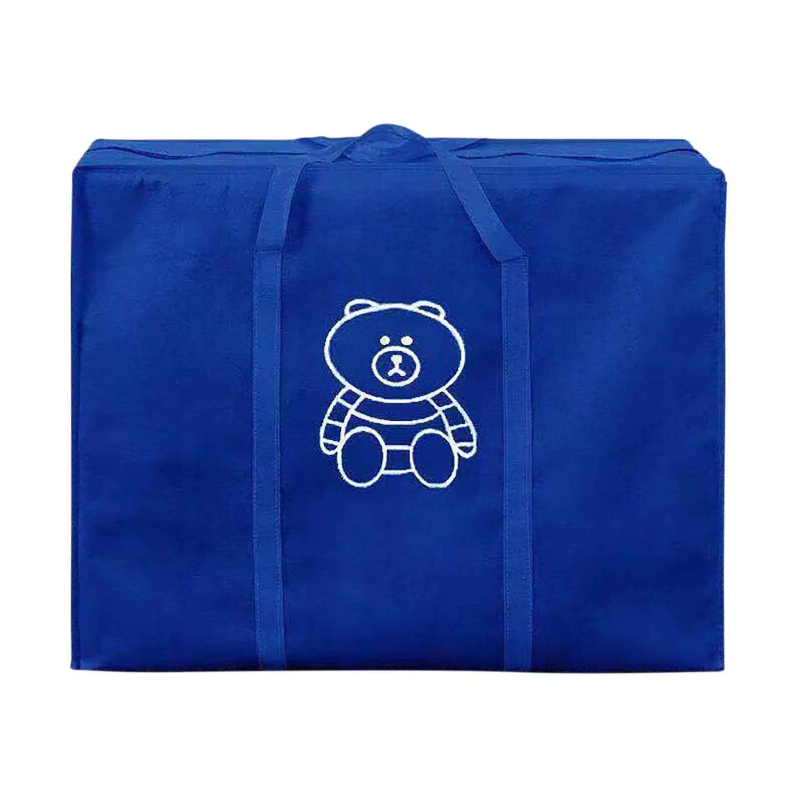 Jacenvly Extra Large Storage Duffle Bag with Zippers and Handles, Black ...