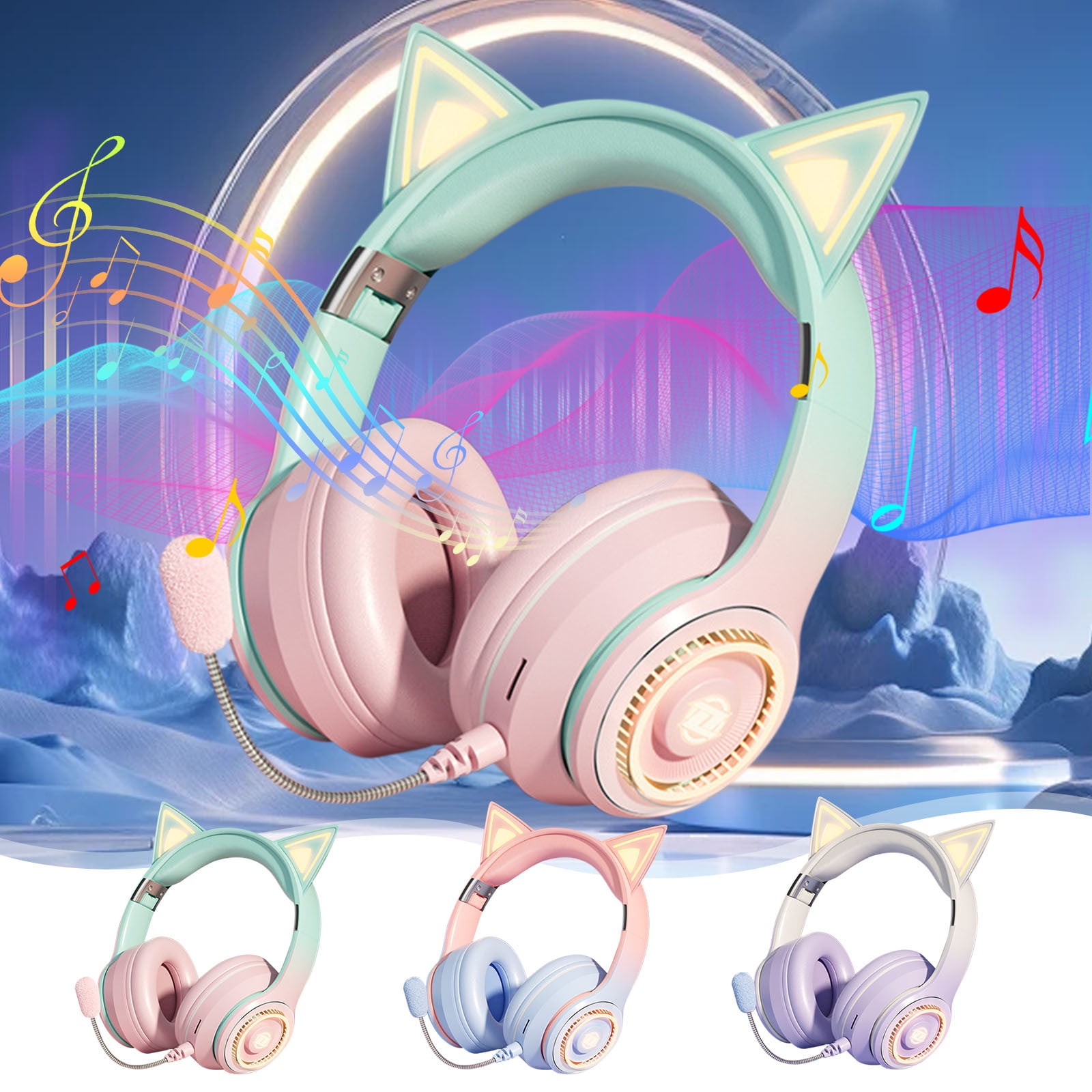 Jacenvly Fall Decor Outdoor Ear Headphones Bluetooth Headphones for ...