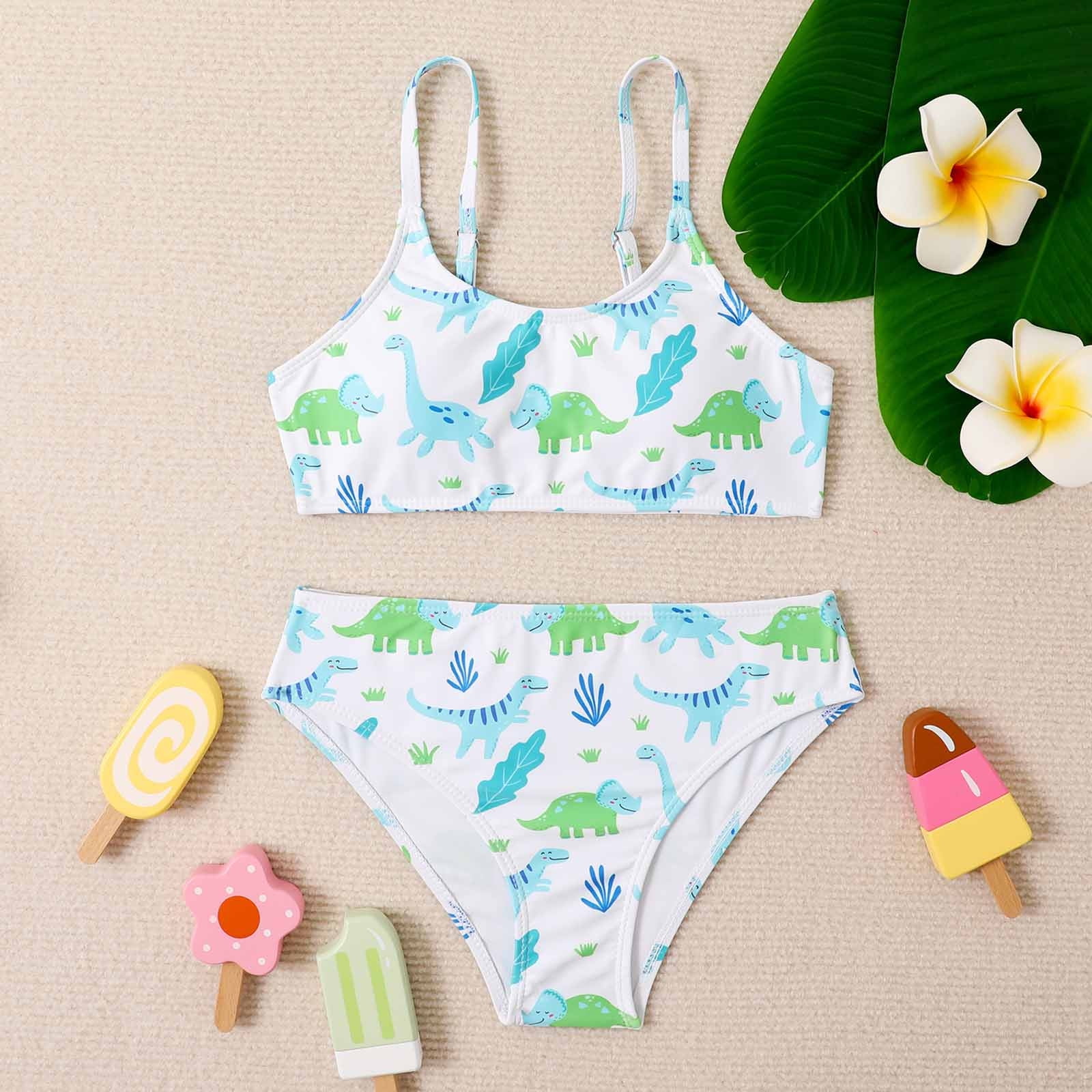 Jacenvly Girls Two Piece Swimsuit Clearance Skin-Friendly Baby Girls ...