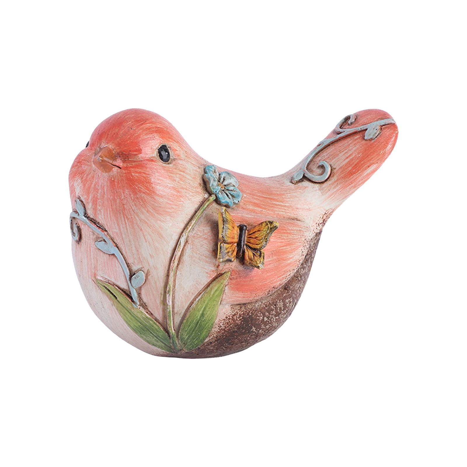 Jacenvly Grinch Christmas Decorations Resin Bird Statues Hand-Painted ...