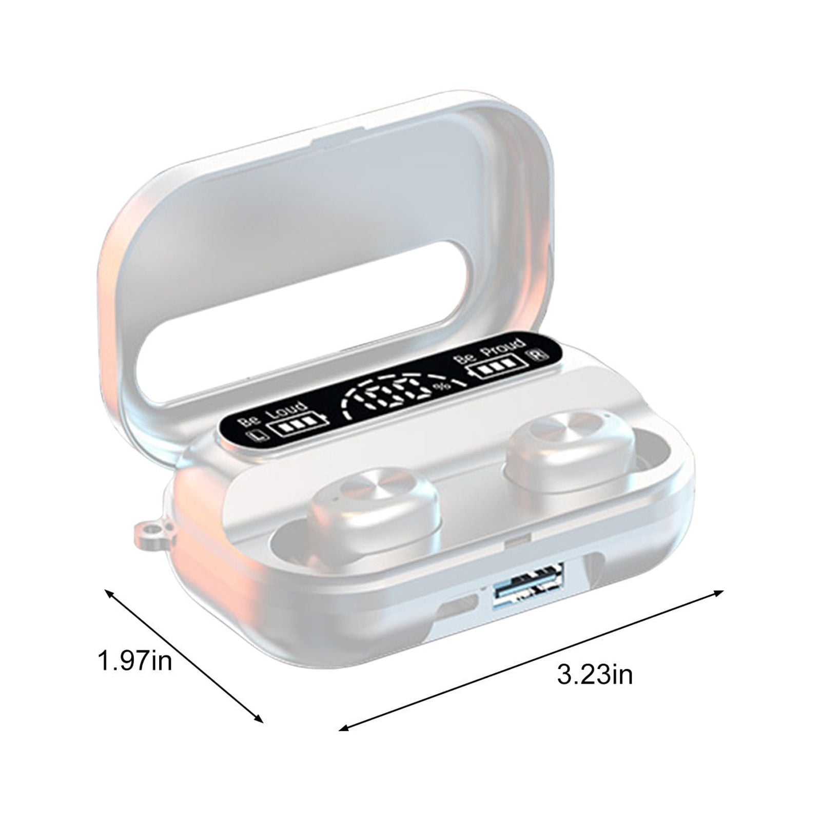 Jacenvly Headphones with Microphone Wireless Earbuds Bluetooth in Ear ...