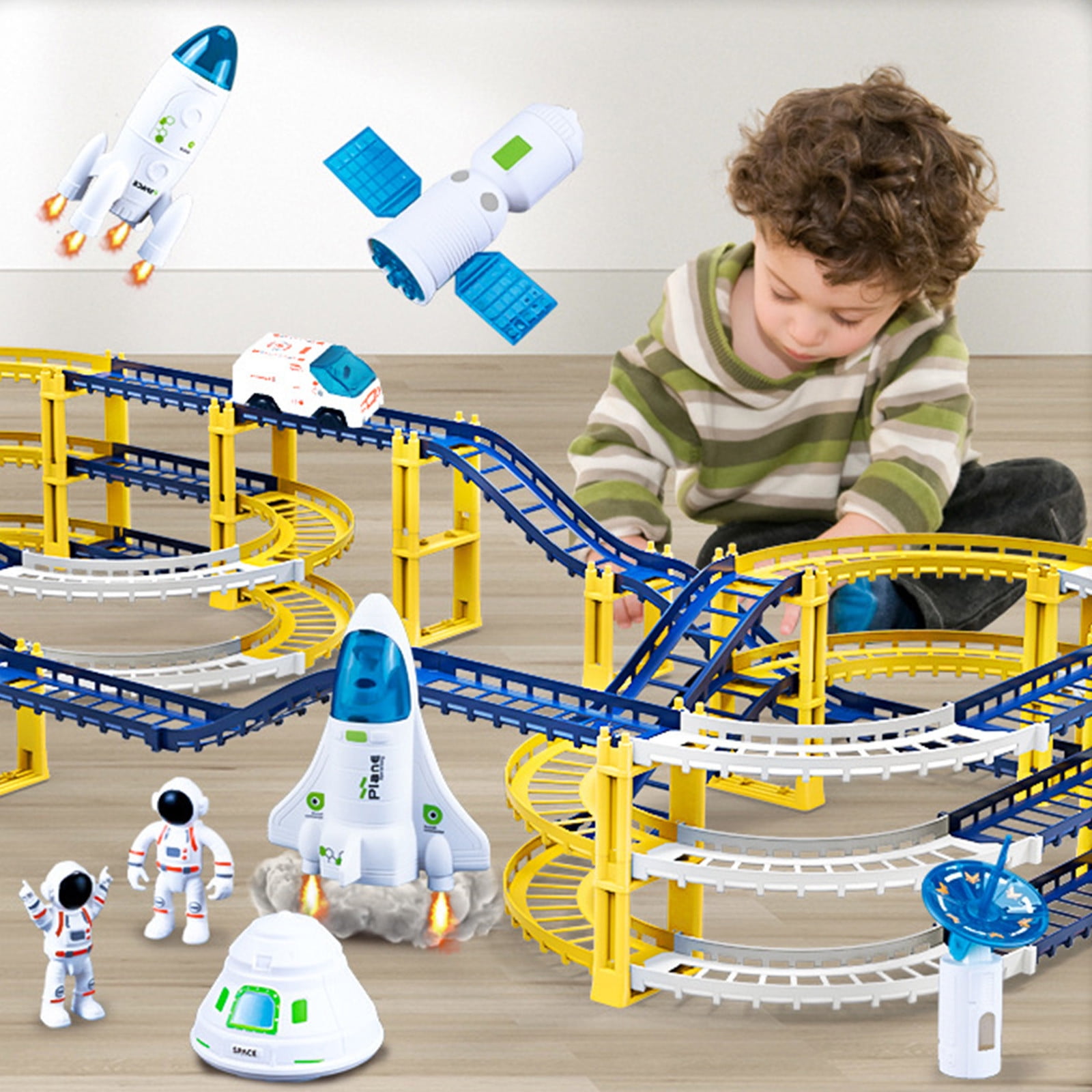 Jacenvly High Quality Remote Control CarKids Space Rail Break Through ...