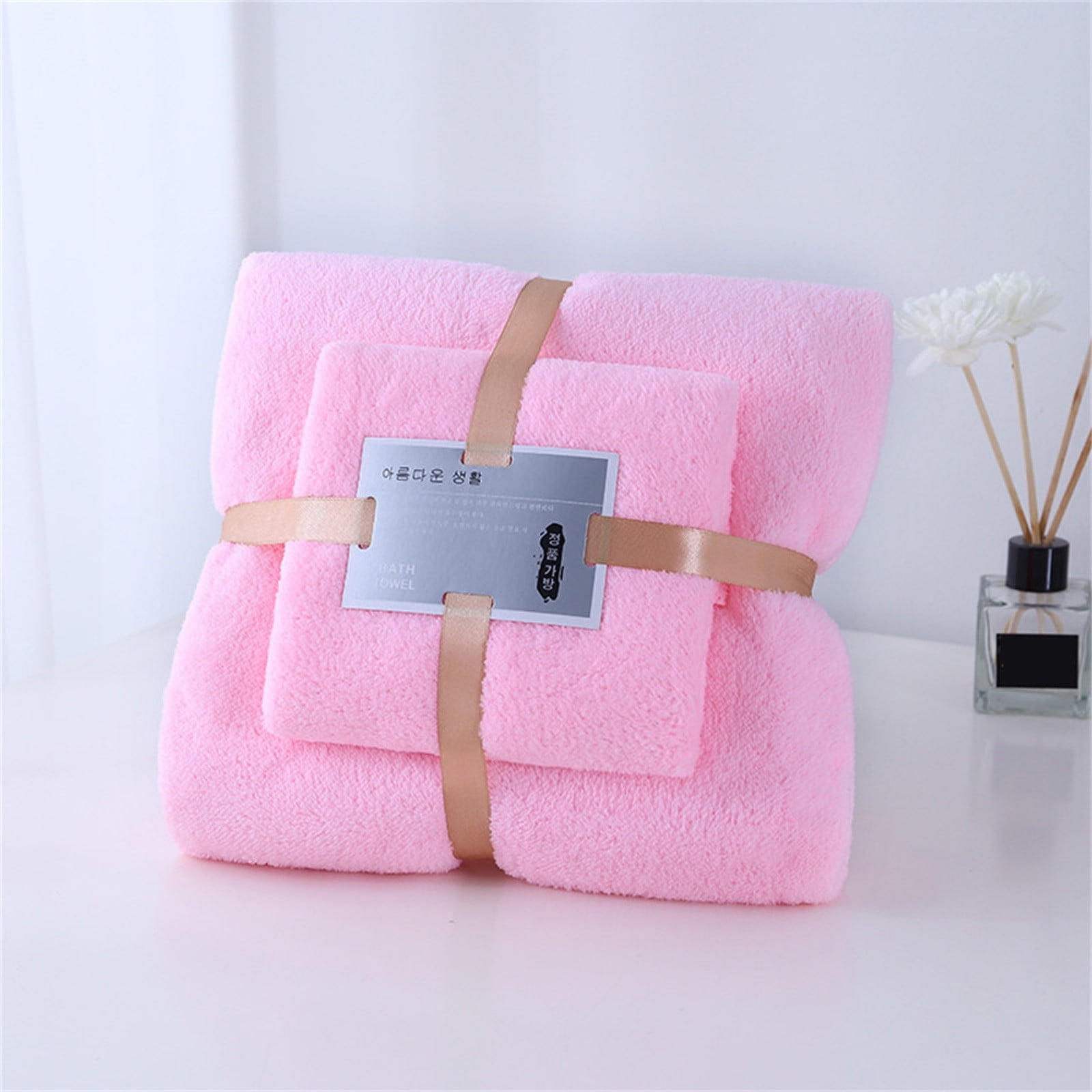 Jacenvly Home Decor Bath Towel Bathroom Set Deluxe Bath Towel Ultra ...