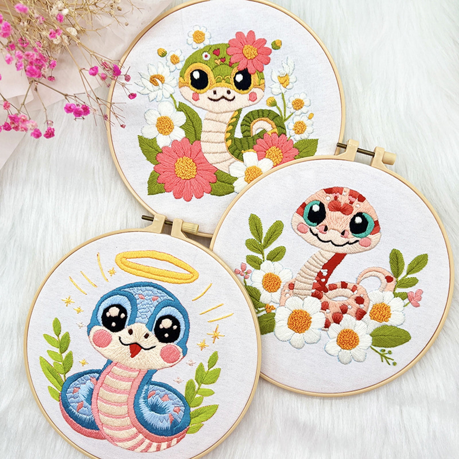 Jacenvly Home Decor Embroidery Diy Novice Teaching Materials Package ...