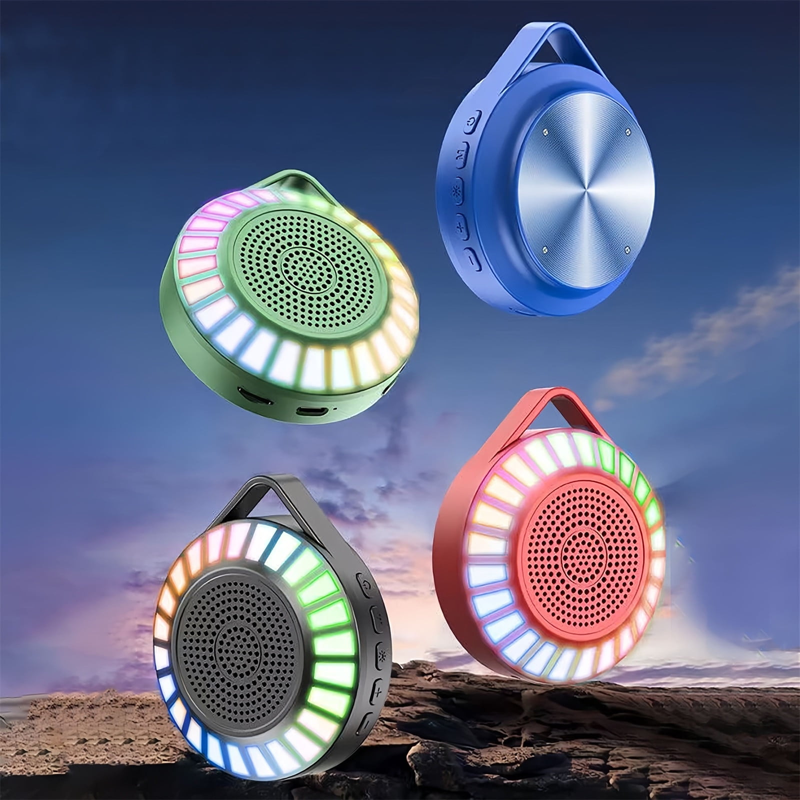 Jacenvly Home Decor Pick-Up Light Bluetooth Speaker Outdoor Cycling ...