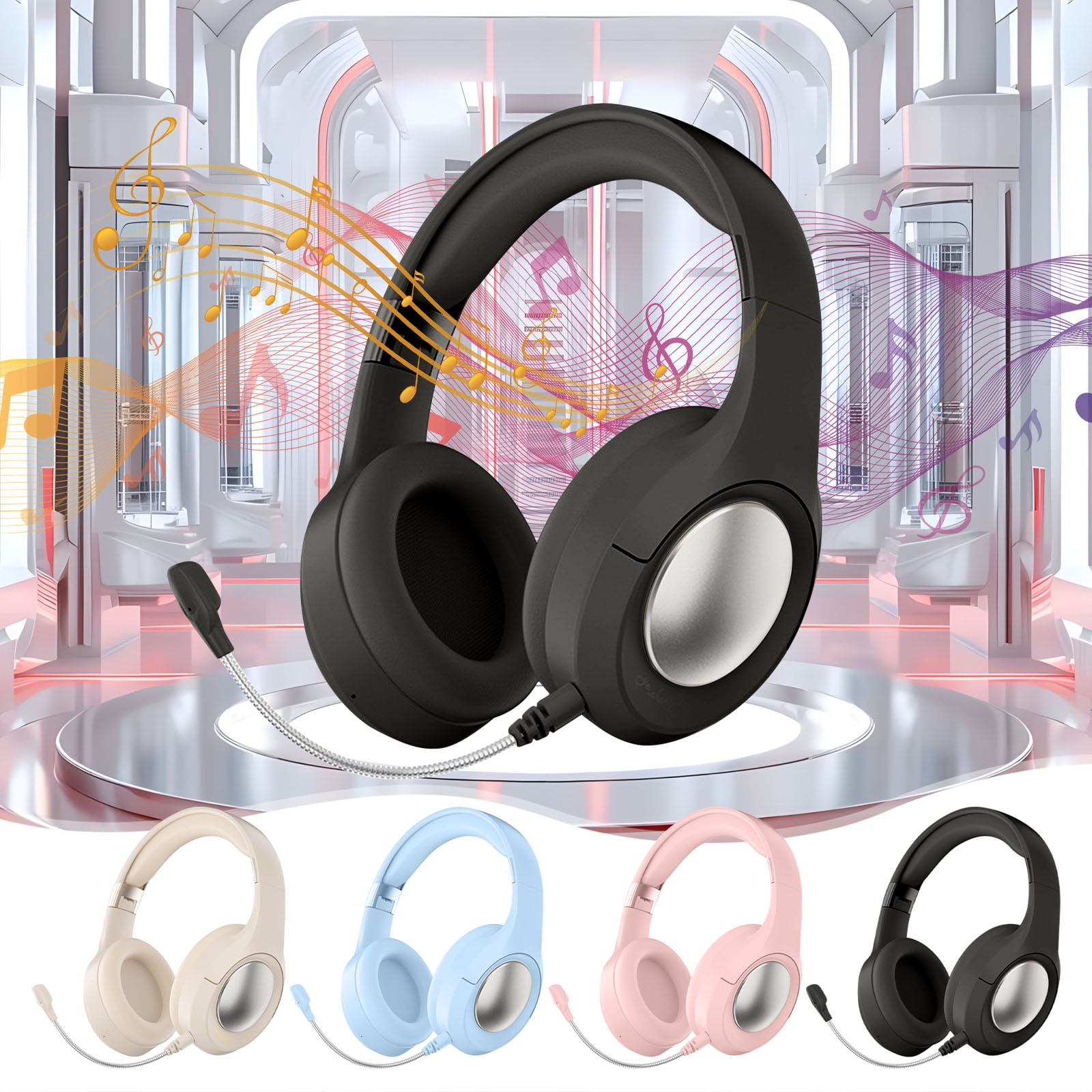 Jacenvly Kitchen Decor Wall Wireless Headphones Gaming Sports Noise ...