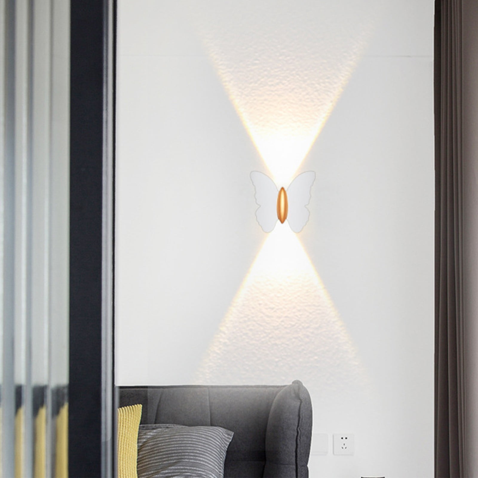 Jacenvly Led Christmas Lights Outdoor &Indoor Wall Sconce Ip65 Led Wall ...