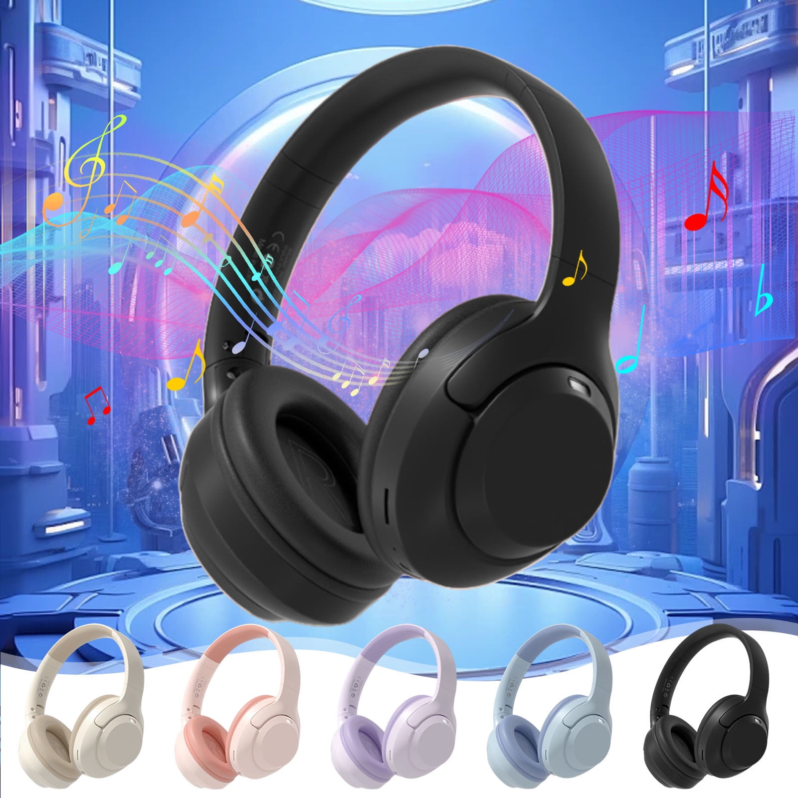 Jacenvly Living Room Decor Bluetooth Wireless Over Ear Headphones with ...