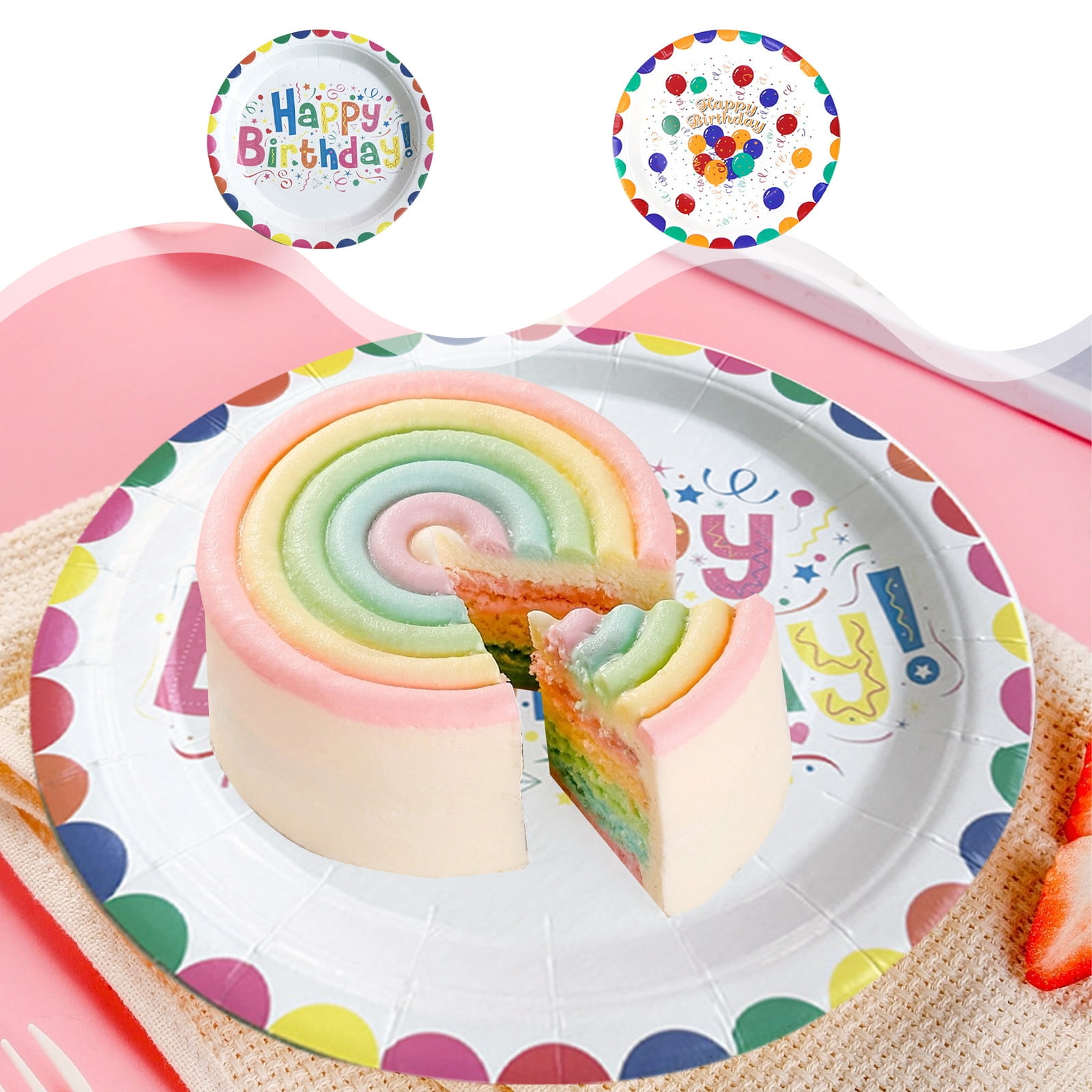 Jacenvly Living Room Decor Clearance Disposable Tableware Paper Plates ...