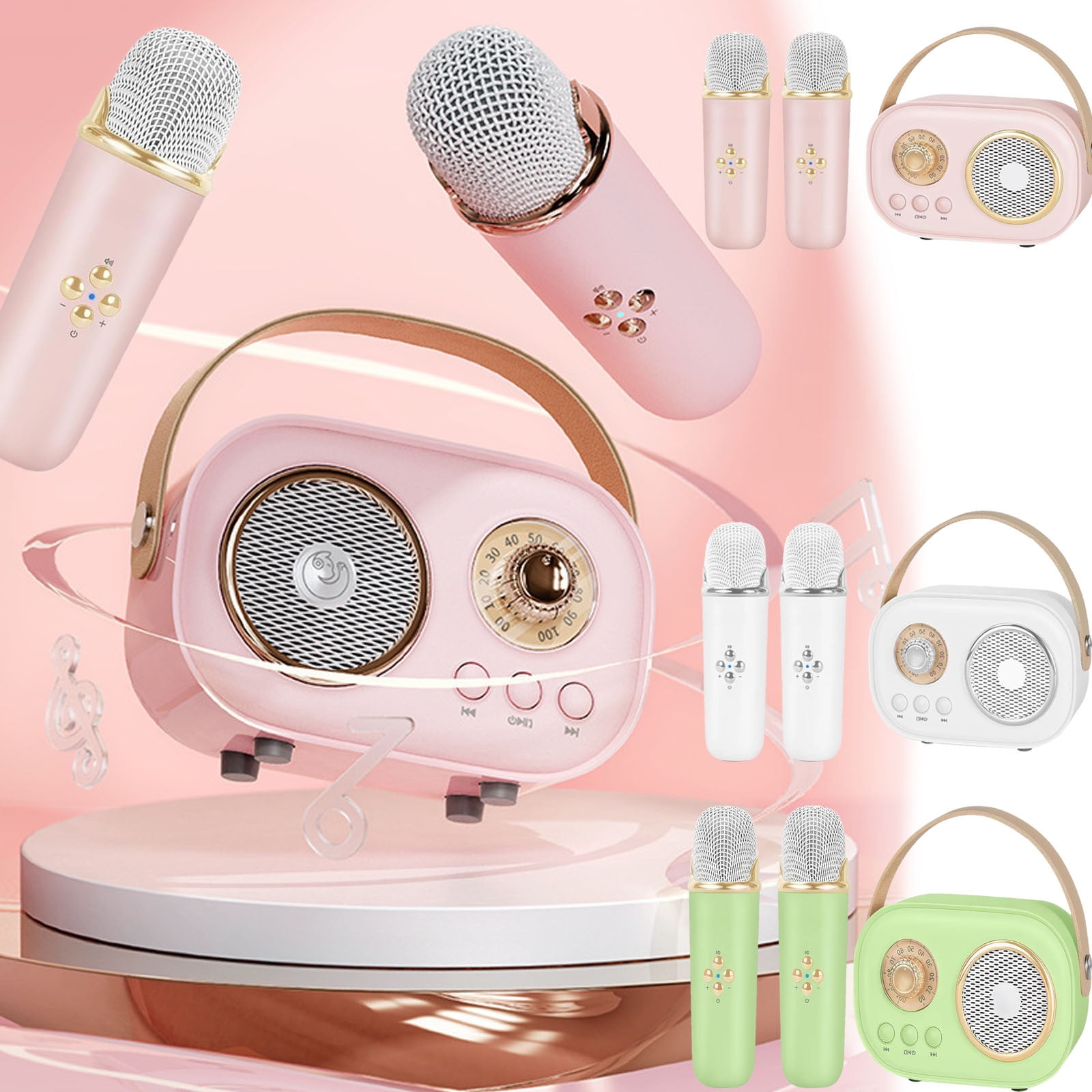 Jacenvly Living Room Decor Comfortable Kids Mini Karaoke Machine Set ...