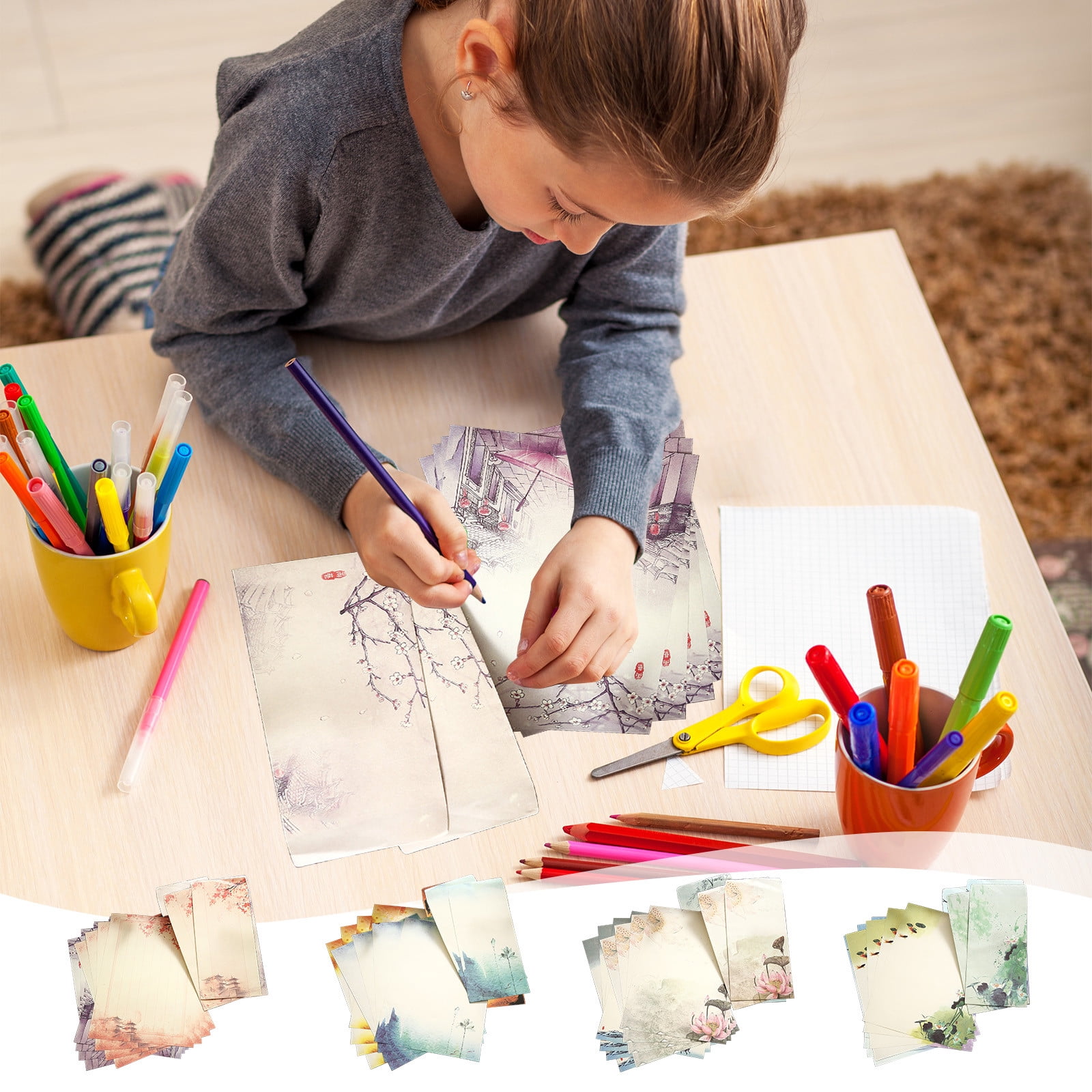 Jacenvly Living Room Decor Letter Envelopes Stationery Paper Envelopes ...