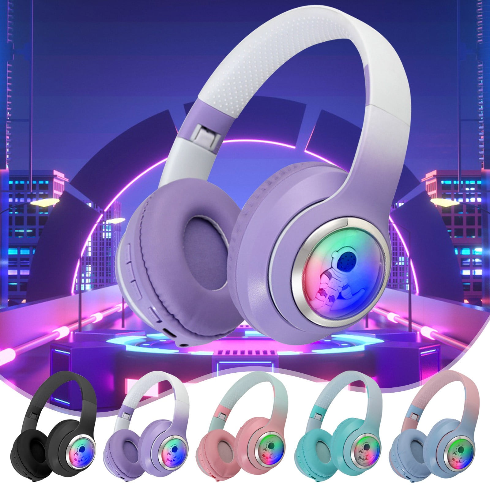 Jacenvly Living Room Decor Wireless Earphones Bluetooth 5.3 Head ...