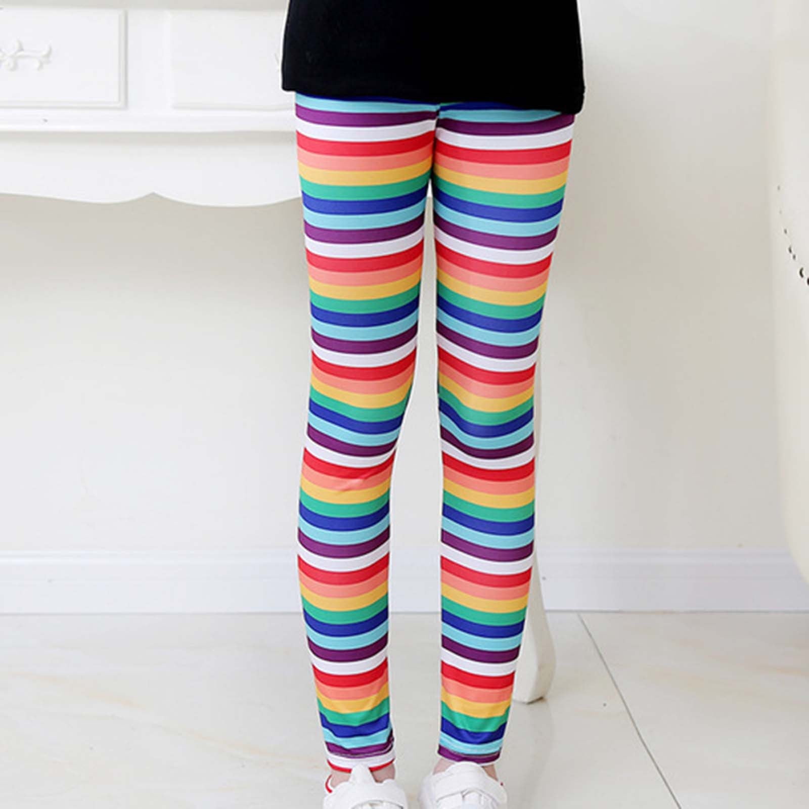 Jacenvly Long Leggings for Kids Clearance Stretch High Waist Soft and ...