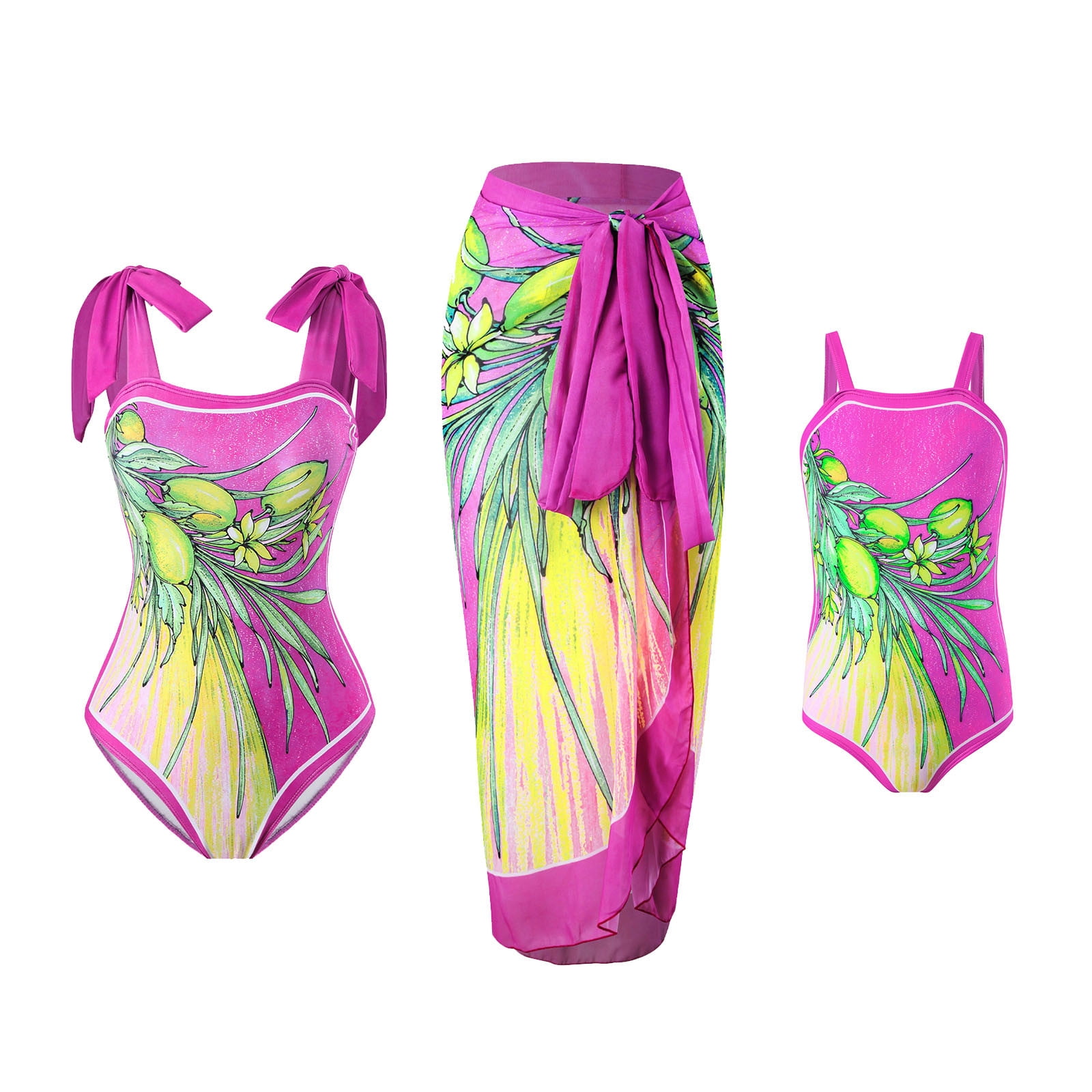 Jacenvly Matching Family Swimsuits Clearance Skin-Friendly Surfing ...
