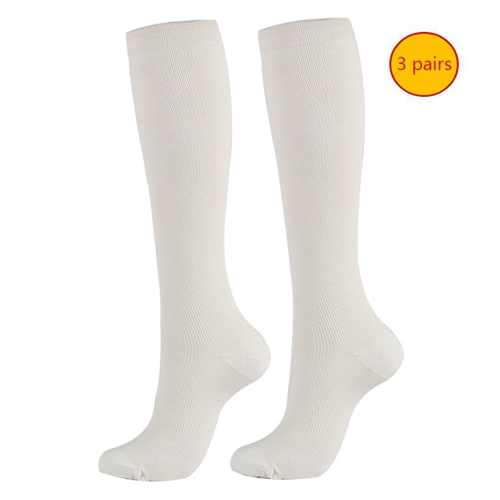 Jacenvly Men and Women Socks Solid High Tube Socks Soft Comfortable ...