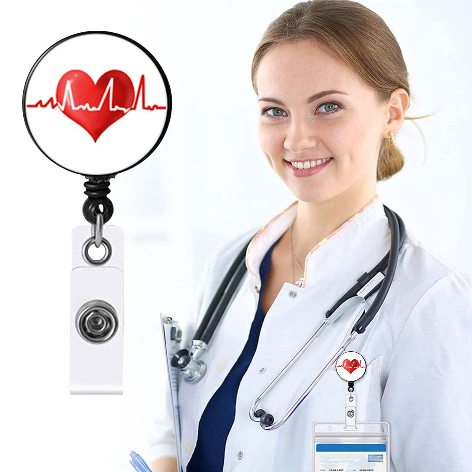 Jacenvly Mother's Day Clearance Nurse Badge Buckle Easy-To-Pull Buckle ...