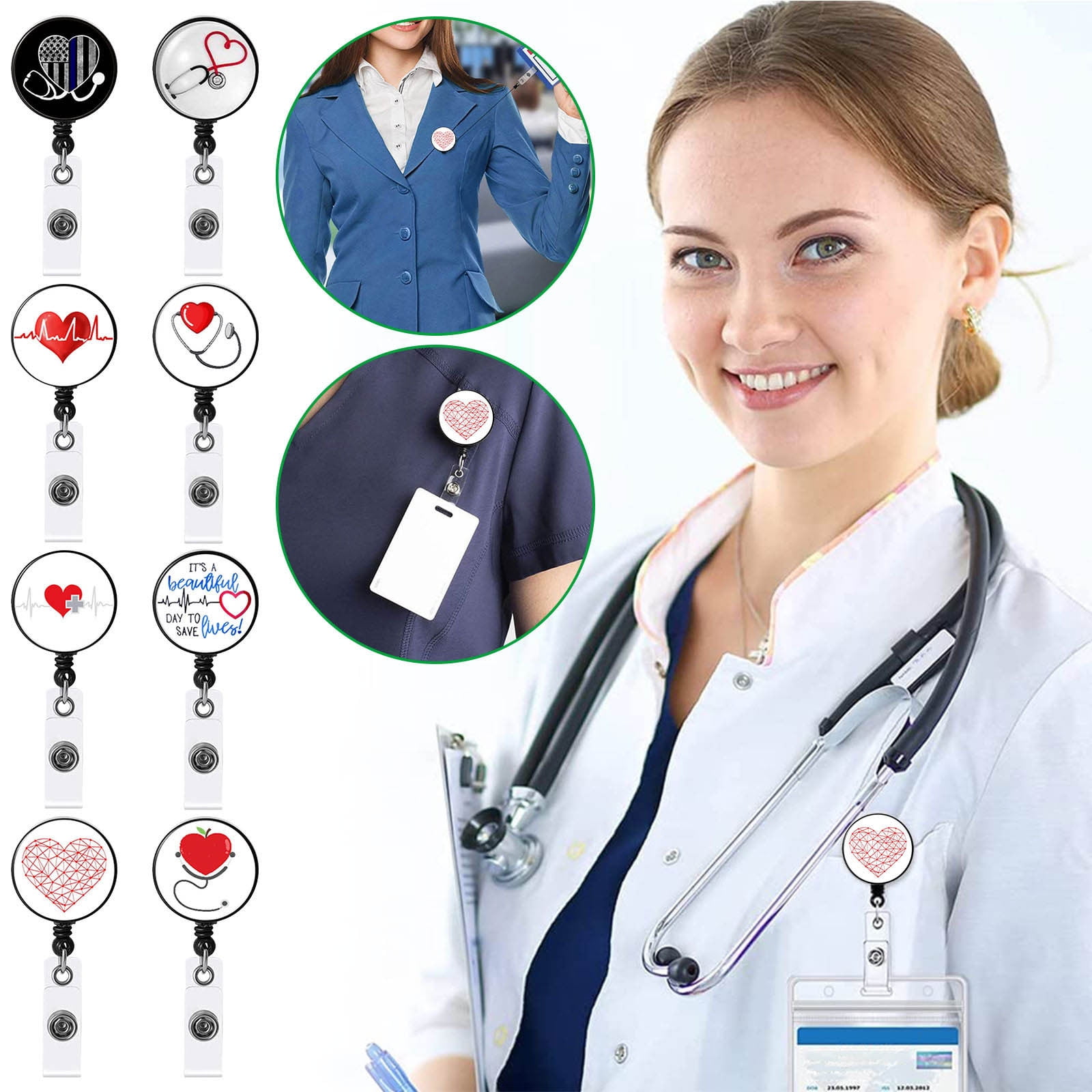 Jacenvly Mother's Day Clearance Nurse Badge Buckle Easy-To-Pull Buckle ...