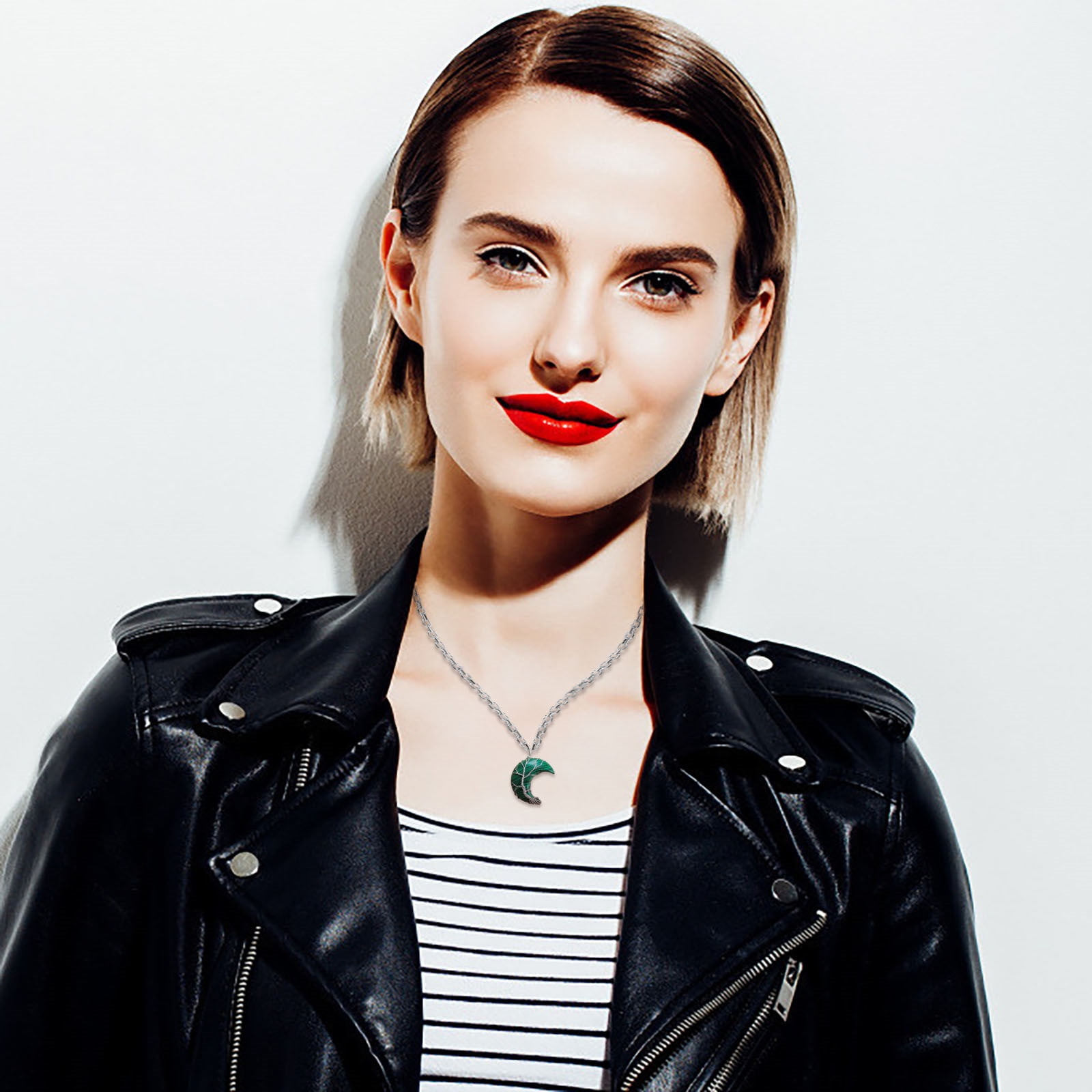 Jacenvly Mother's Day Long Life Lock Necklace Fashionable Necklace ...