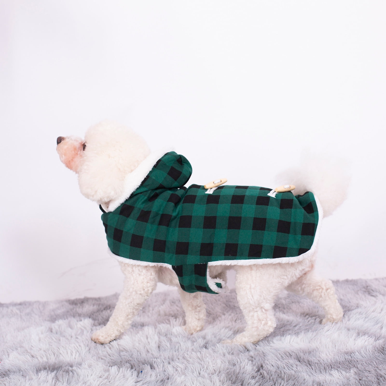 Jacenvly Mother's Day Pet Dog Shirt Hooded Cloak Warm Coat Sweatshirt ...