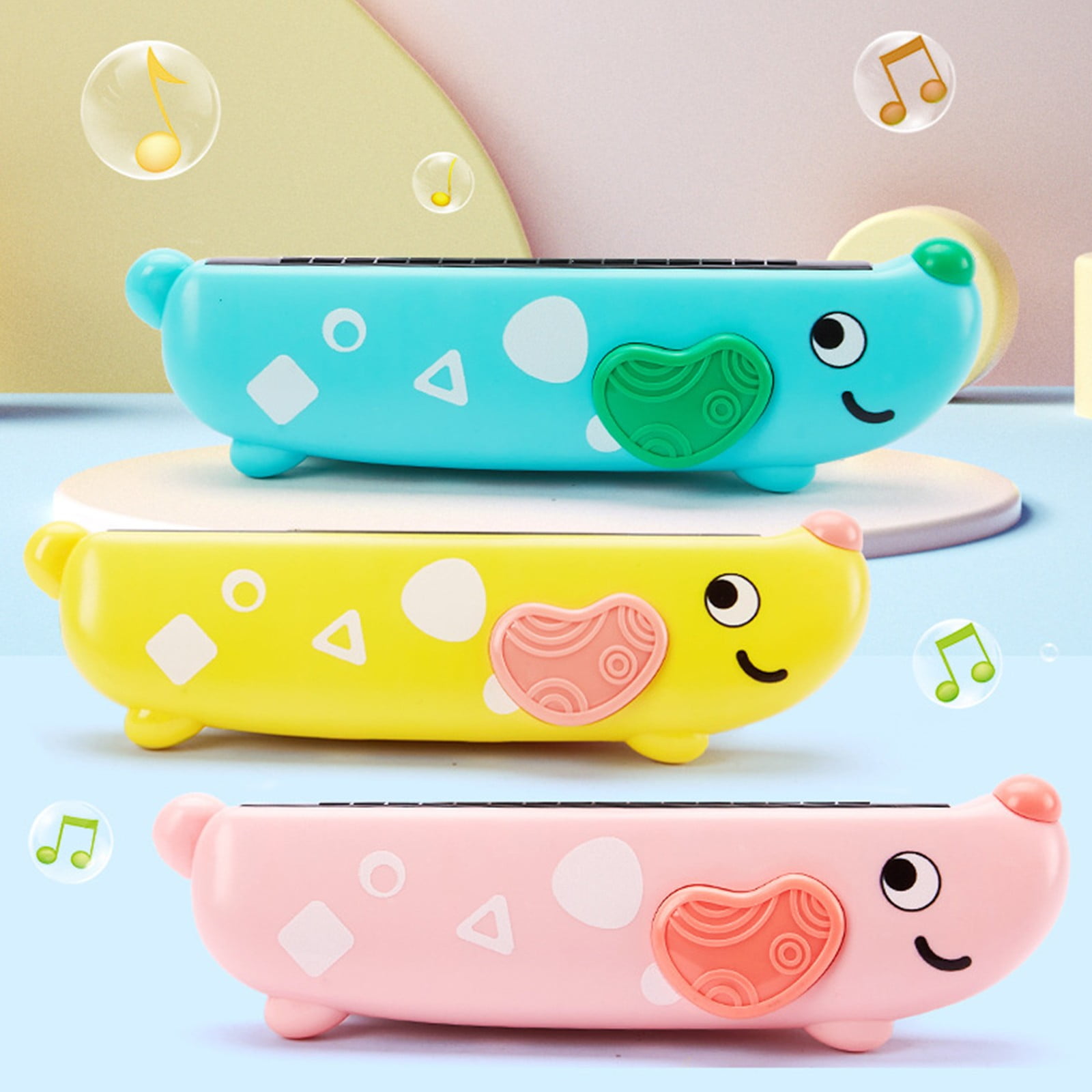 Jacenvly New Bluey Toys Children'S Harmonica Baby Specific Playing ...