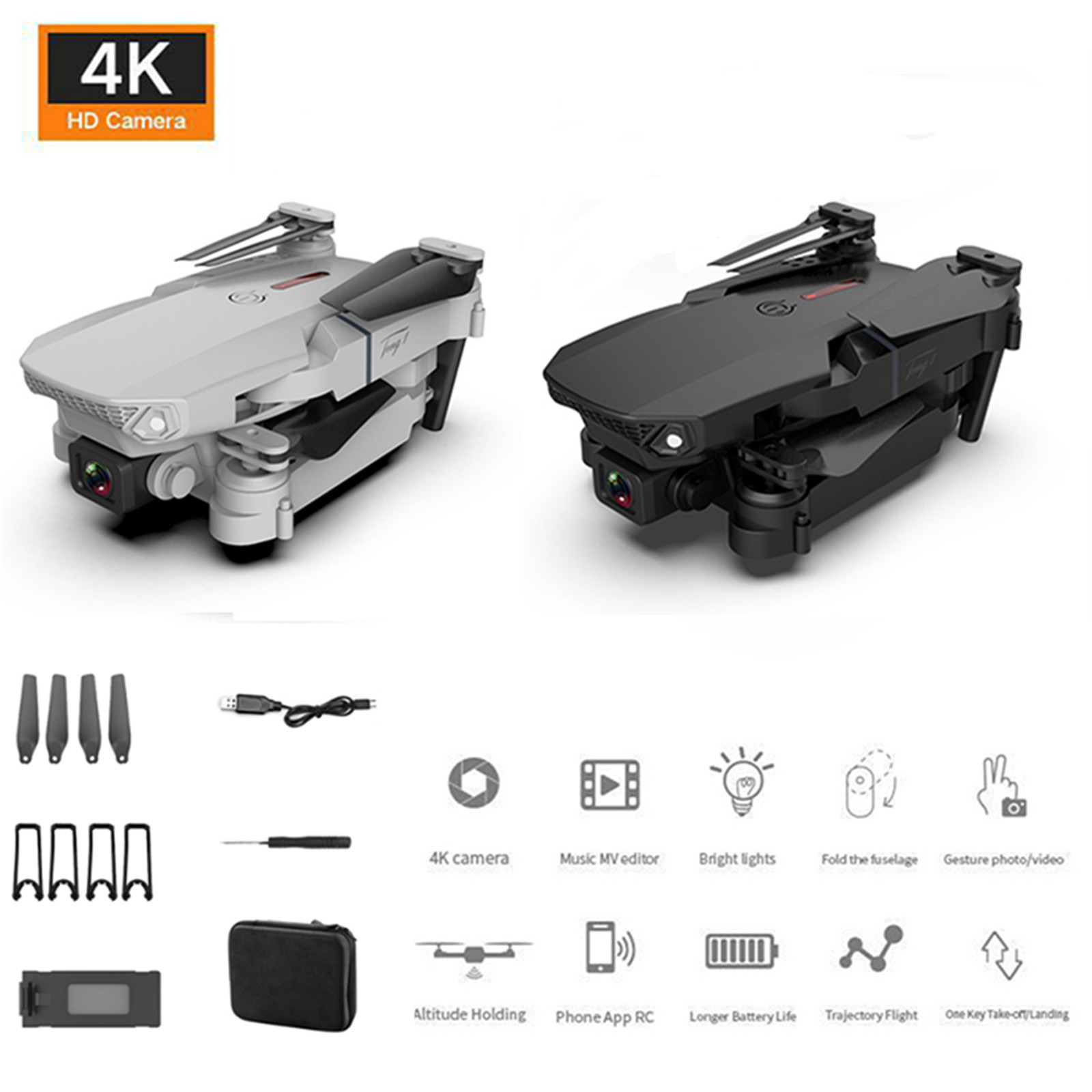 Jacenvly New Bluey Toys Drone with Daul 4K Hd Fpv Camera Remote Control ...