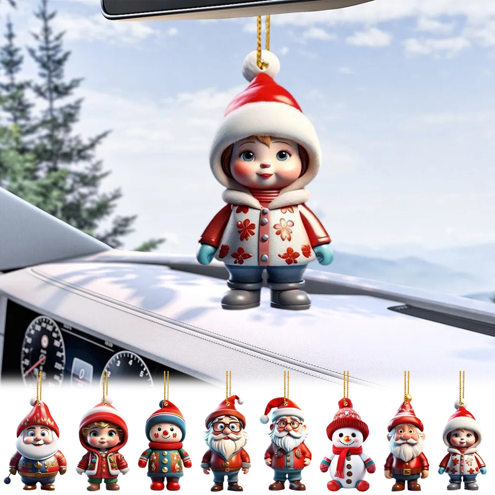 Jacenvly New Christmas Decorations Outdoor 2D Acrylic Dwarf Christmas ...