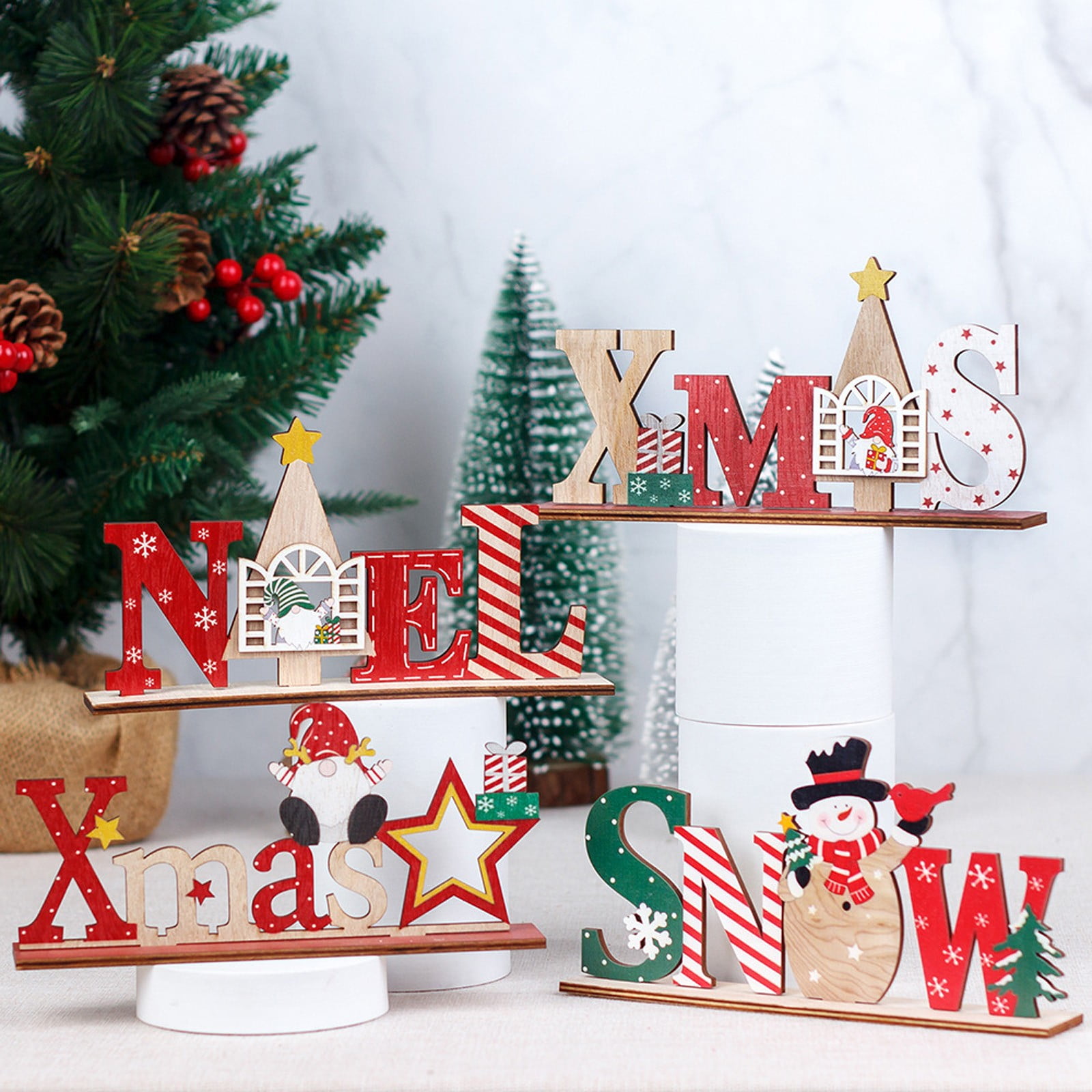 Jacenvly New Christmas Decorations Outdoor Christmas Diy Alphabet ...