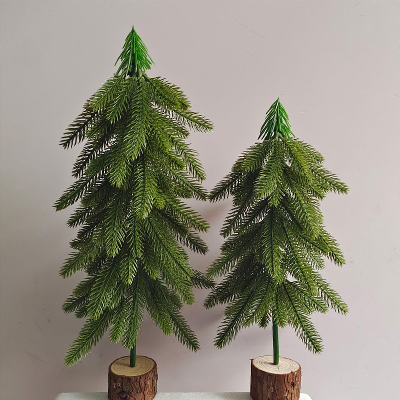 Jacenvly New Christmas Ornaments Artificial Christmas Tree Green Round ...