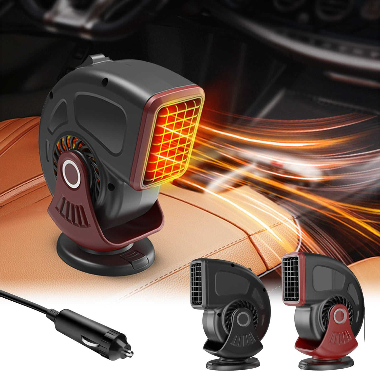 Jacenvly New Electric Heaters Car Heater Portable Car Heater12V Car ...