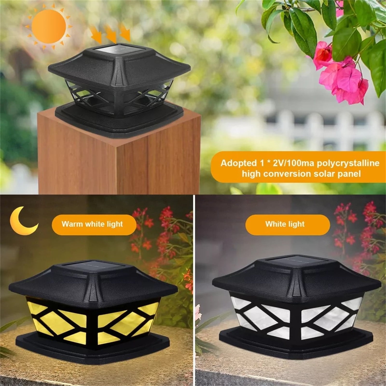 Jacenvly New Fall Decorations For Home Solar Outdoor Lamp Column ...