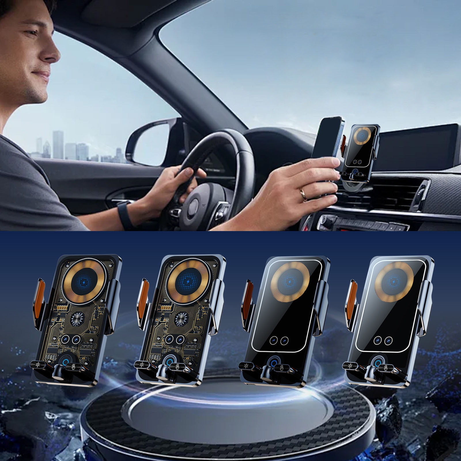 Jacenvly New Fathers Day Gifts 66W Fast Charging Navigation Infrared ...