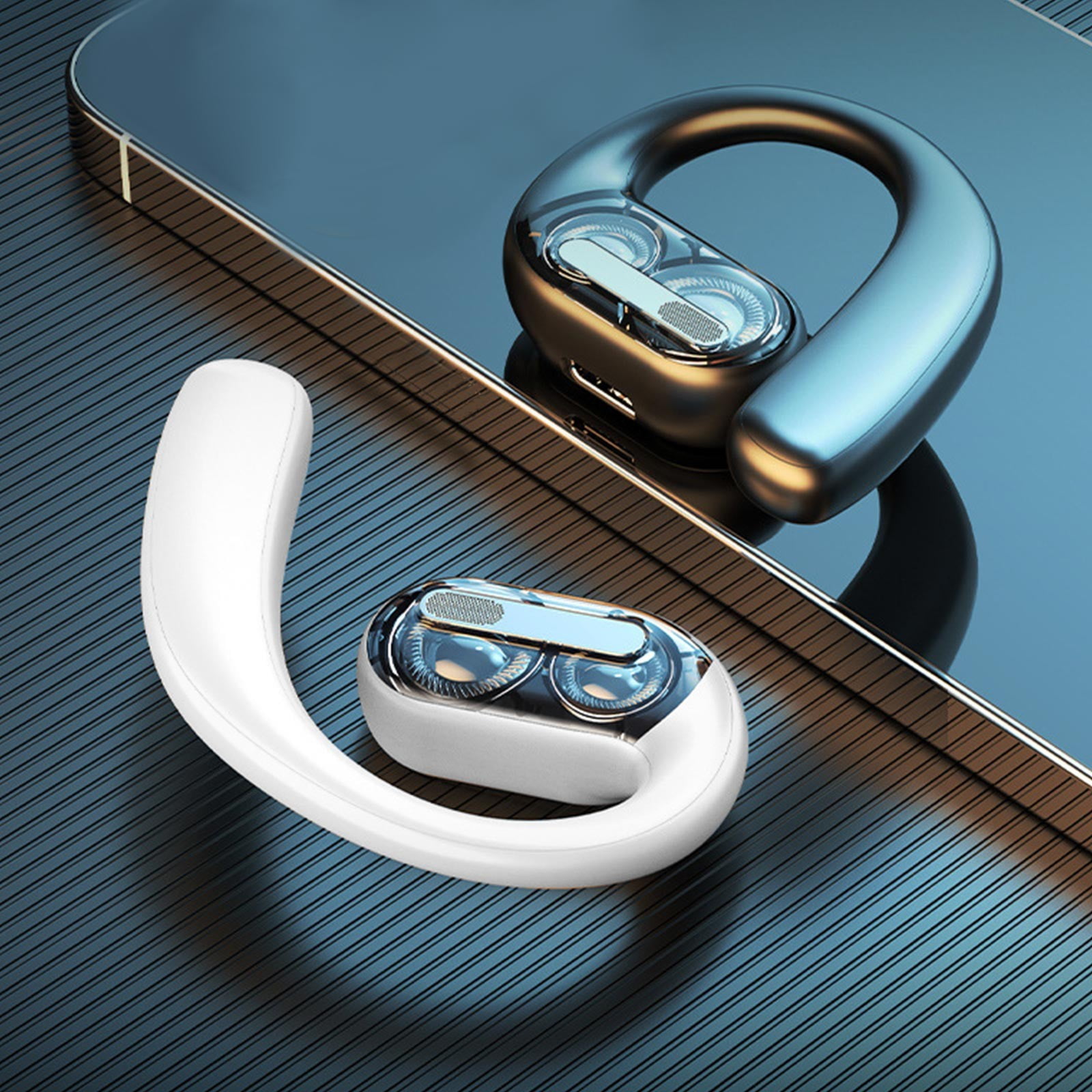 Jacenvly New Fathers Day Gifts Bluetooth 5.4 Wireless Ear Mounted Two ...