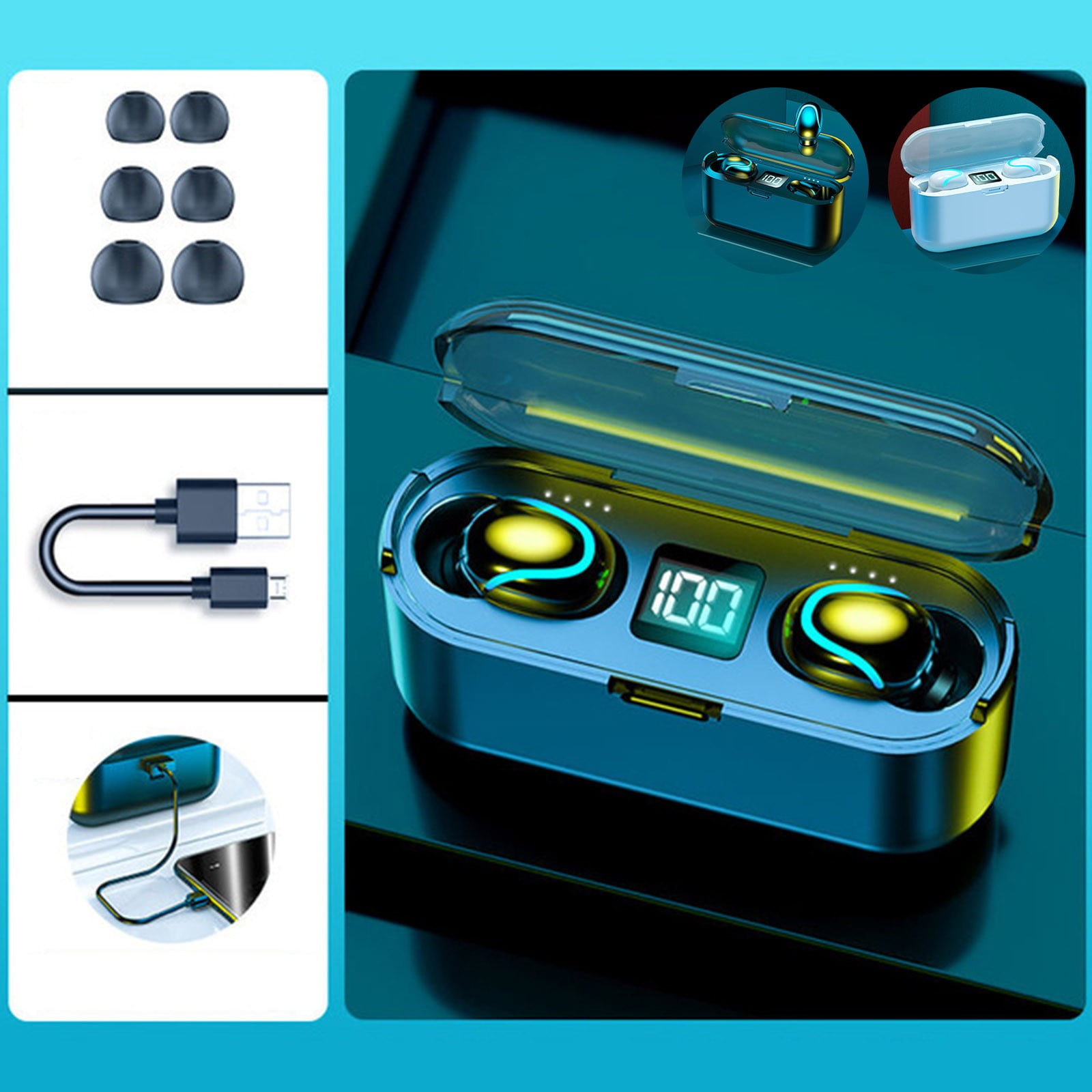 Jacenvly New Fathers Day Gifts Bluetooth Buds Wireless Earphone In-Ear ...