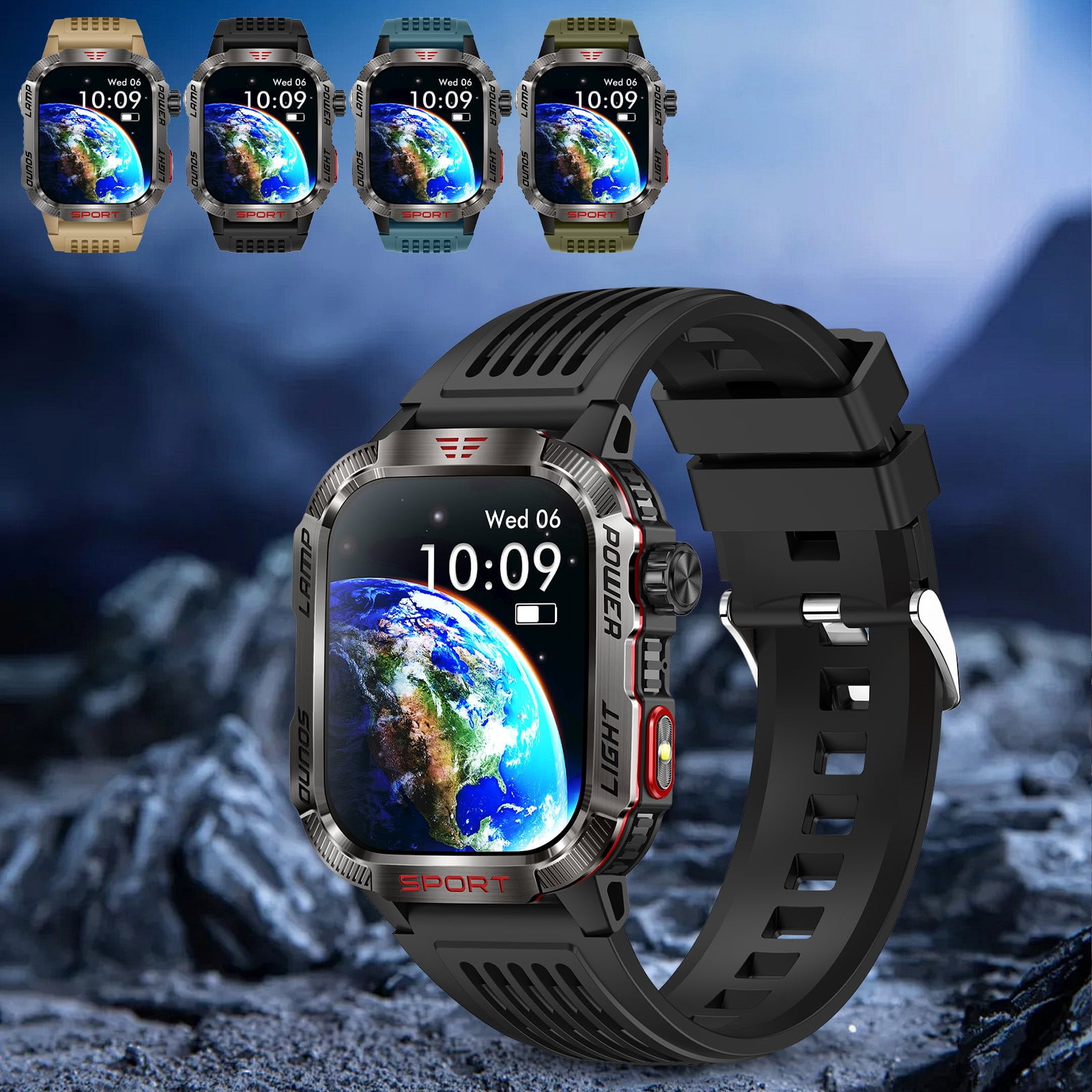 Jacenvly New Fathers Day Gifts Ht29 Smartwatch Outdoor Sports Led Lamp ...