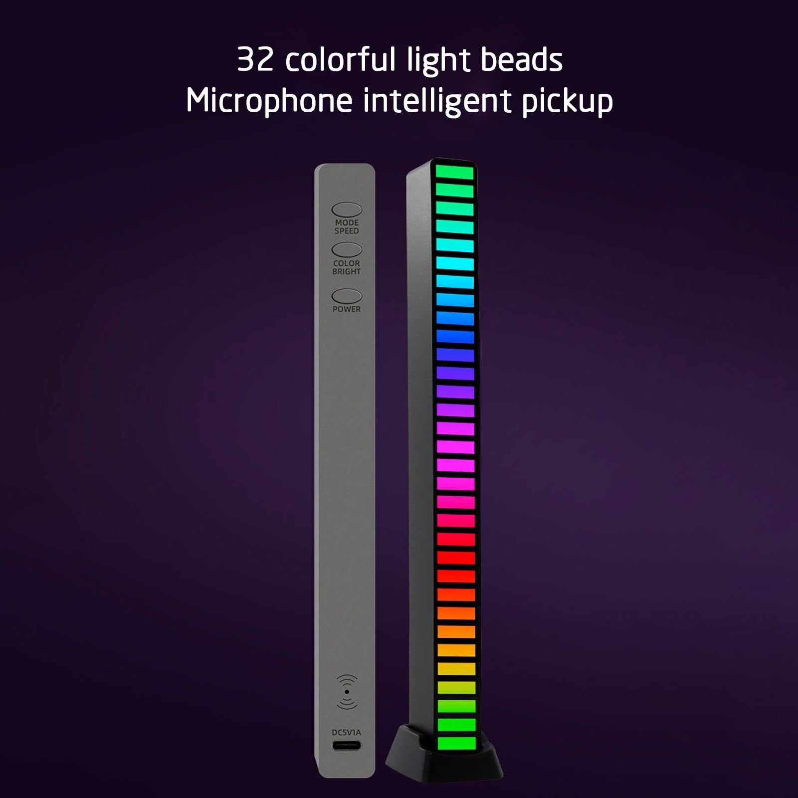 Jacenvly New Fathers Day Gifts Sound Control 18Colors Pickup Lamp Led ...