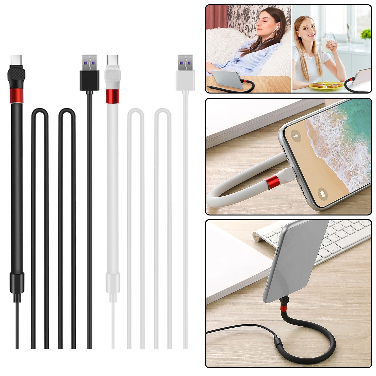 Jacenvly New Fathers Day Gifts Tape-C Three-In-One Fast Charging ...