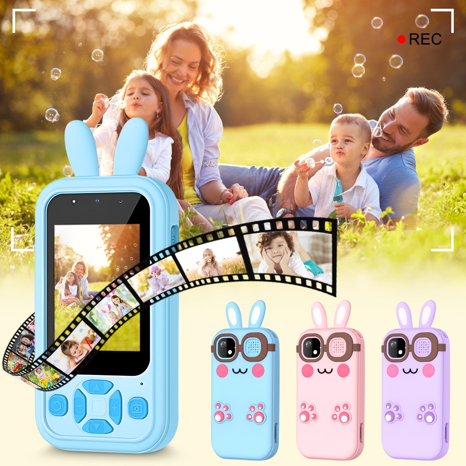Jacenvly New Fathers Day Gifts New Toy Mobile Phone Camera Camera ...